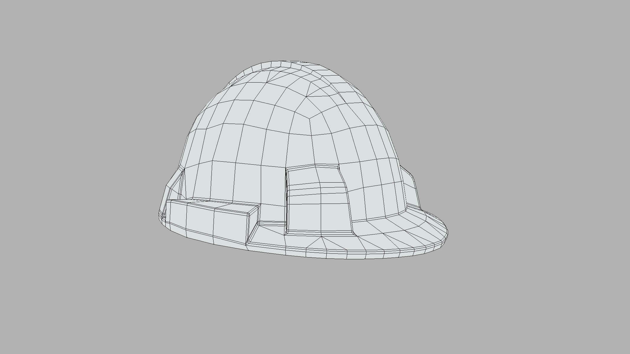 Hard Hat Low Poly - 3D Model by frezzy