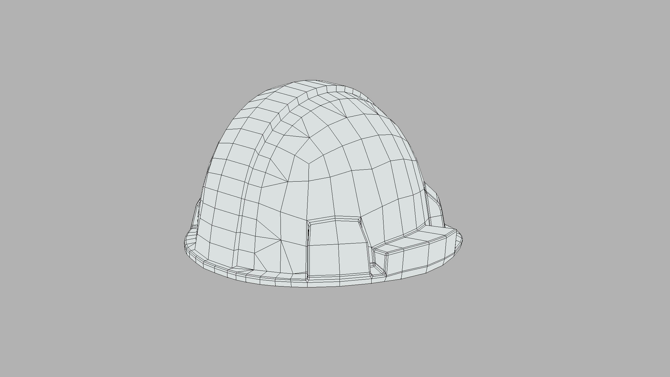 Hard Hat Low Poly - 3D Model by frezzy
