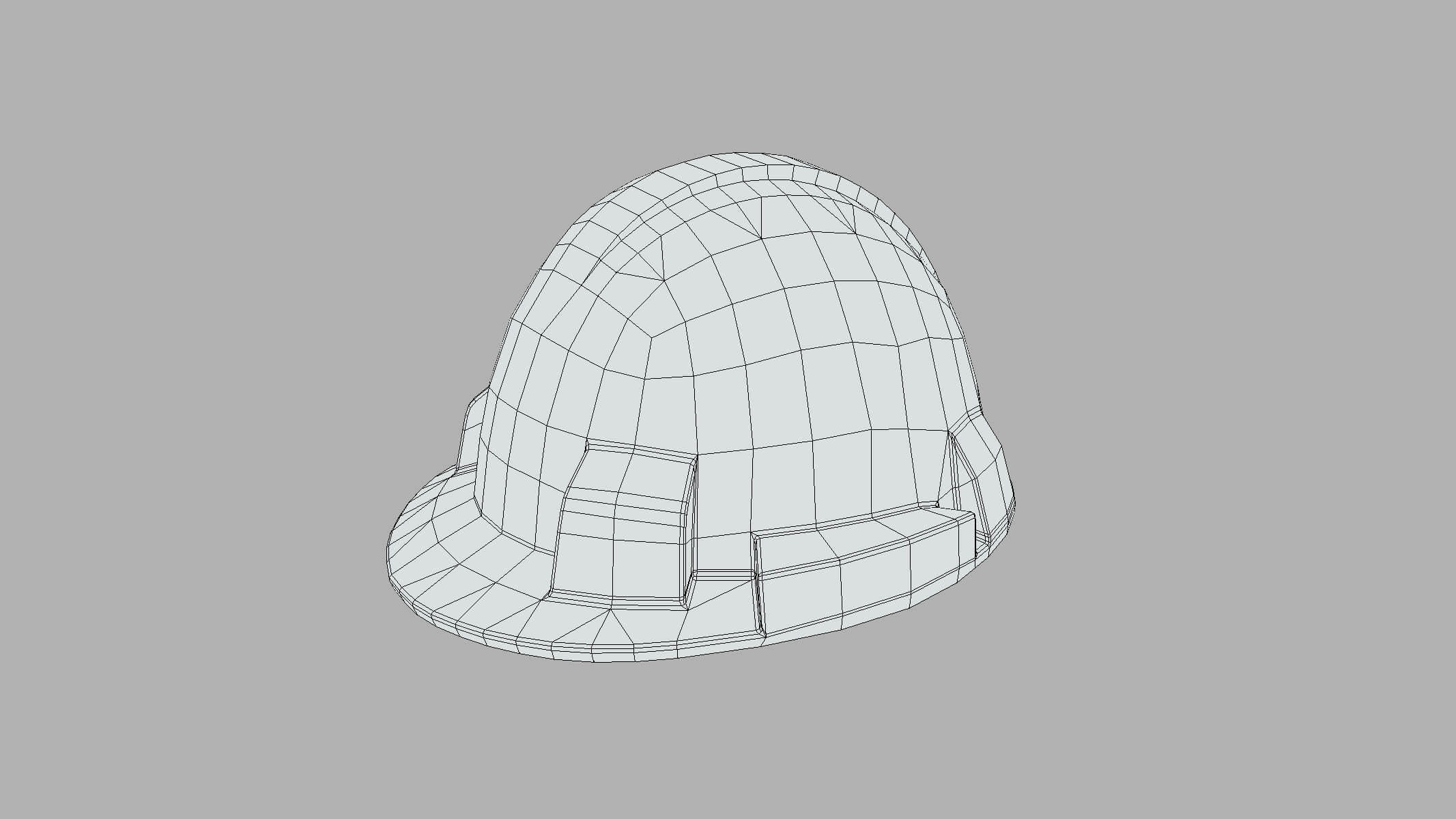 Hard Hat Low Poly - 3D Model by frezzy