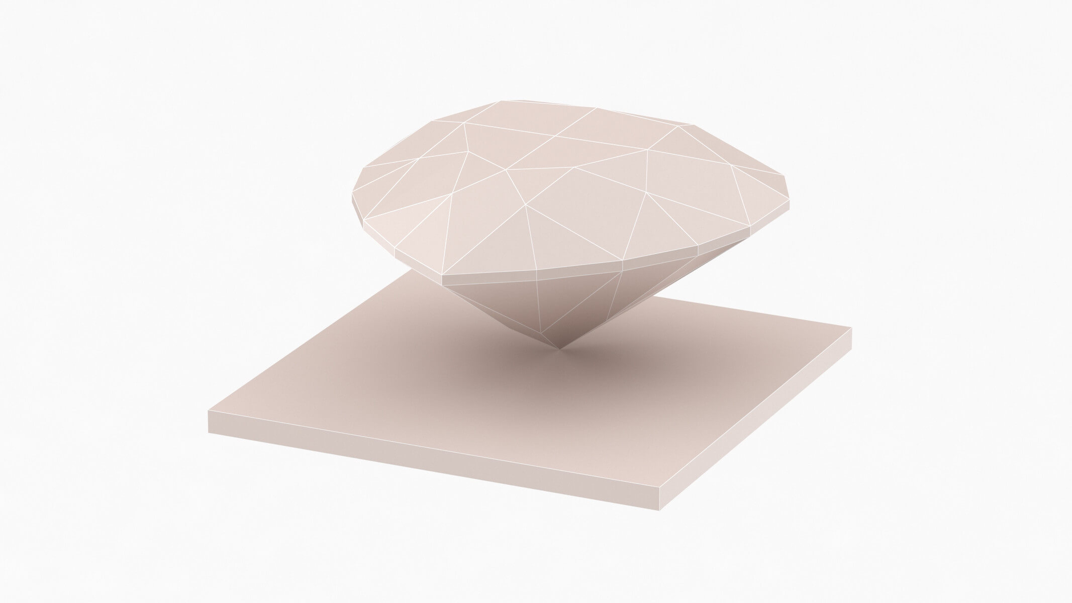 Heart Cut Diamond - 3D Model by frezzy