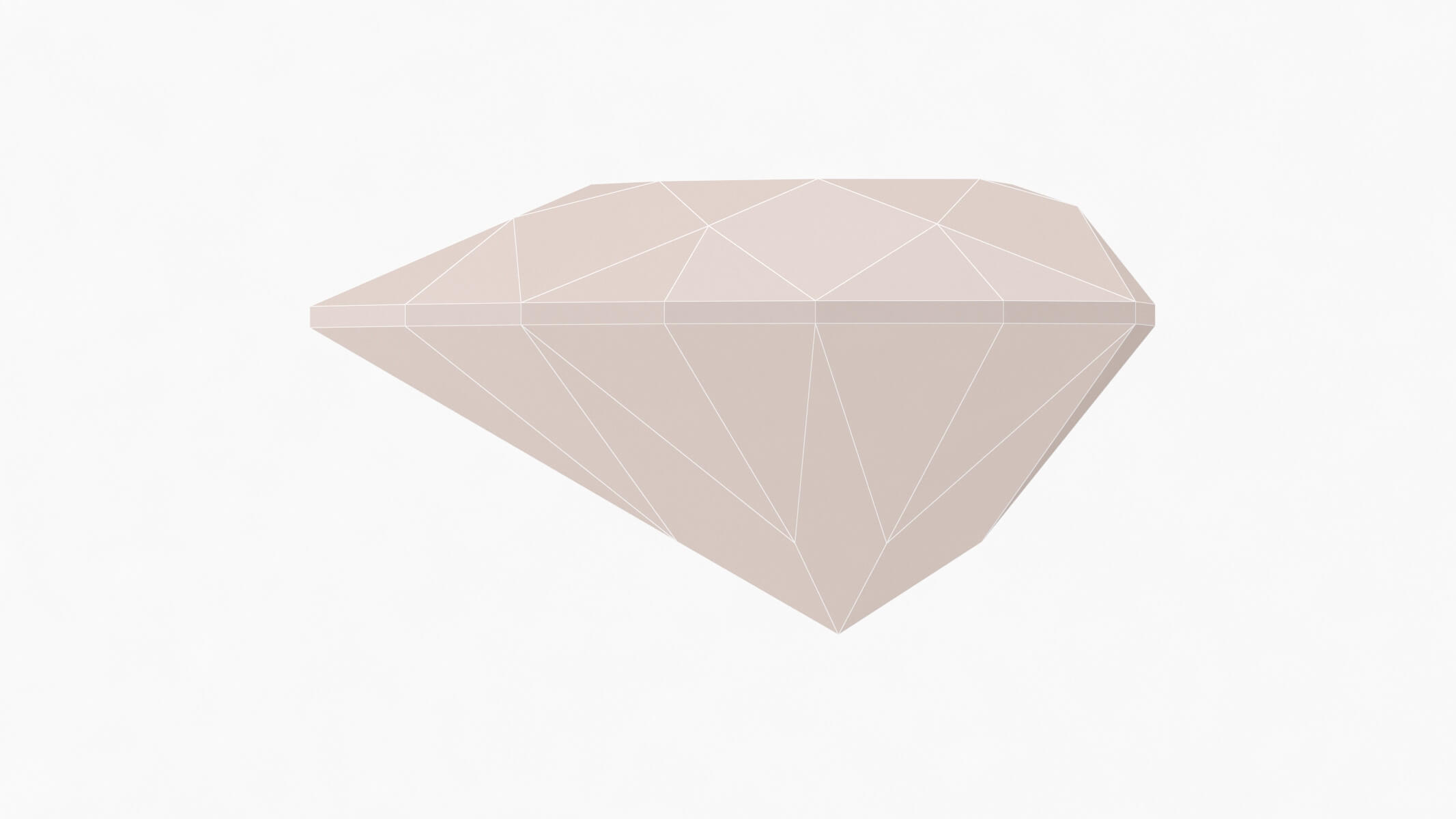 Heart Cut Diamond - 3D Model by frezzy