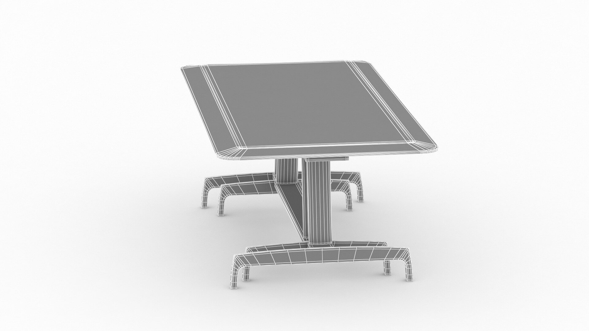Herman Miller AGL Table - 3D Model by frezzy