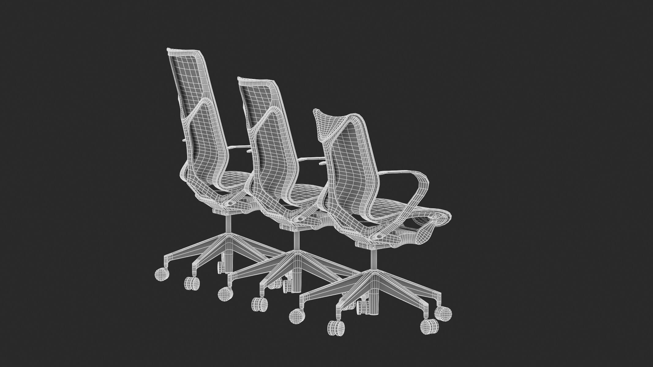 Herman Miller Cosm Chair - 3D Model by frezzy