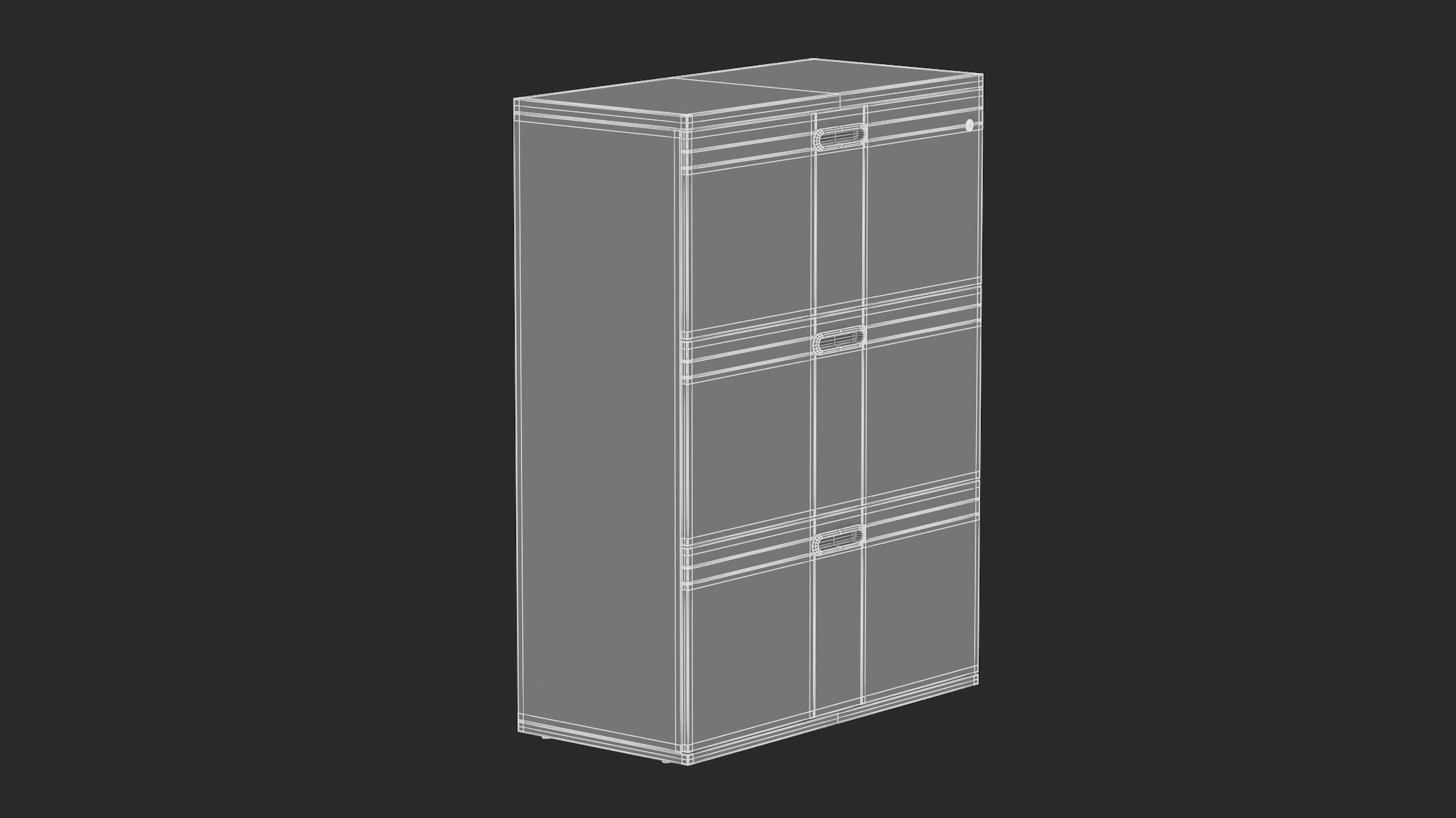 Herman Miller Paragraph Storage Cabinet 3 - 3D Model by frezzy