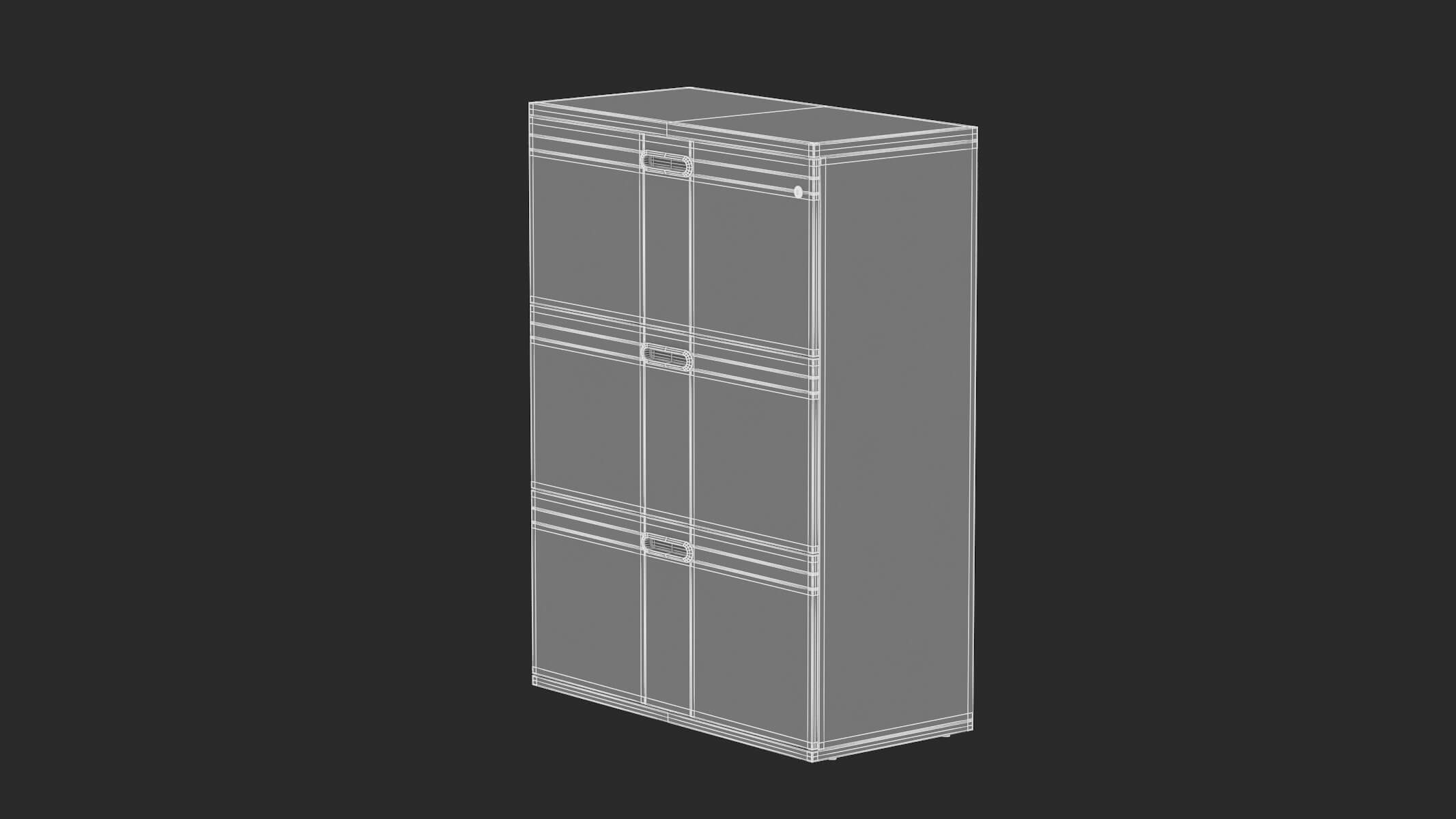 Herman Miller Paragraph Storage Cabinet 3 - 3D Model by frezzy