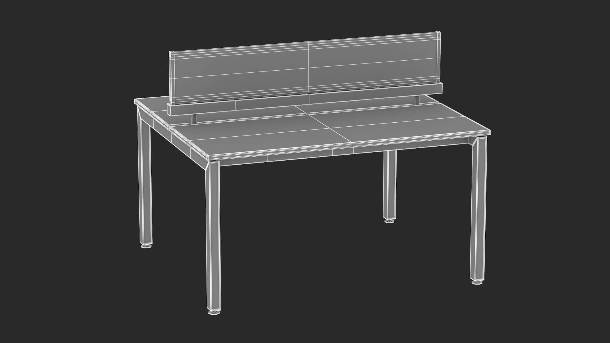Herman Miller Sense Desk 1 - 3D Model by frezzy