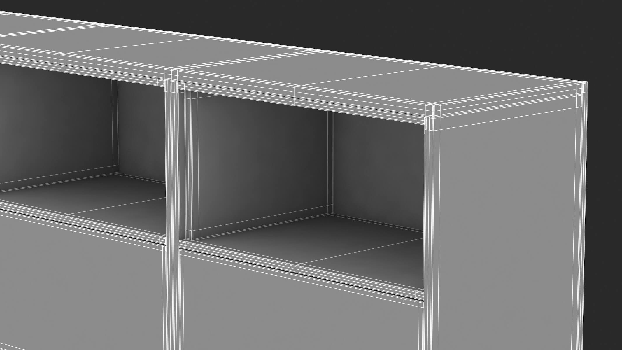 Herman Miller Storage Cabinet Meridian 1 - 3D Model by frezzy