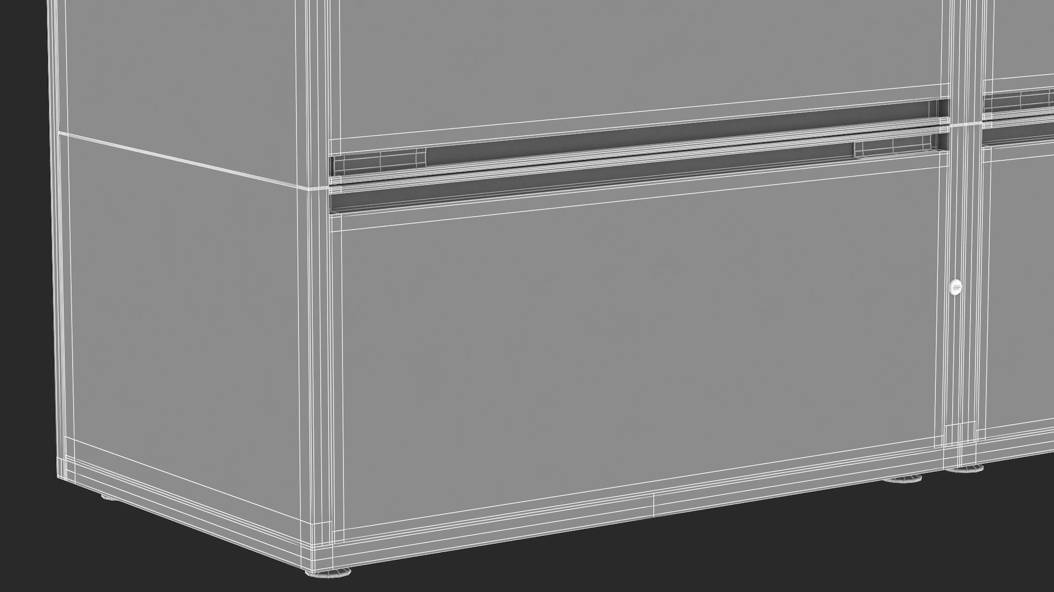 Herman Miller Storage Cabinet Meridian 1 - 3D Model by frezzy