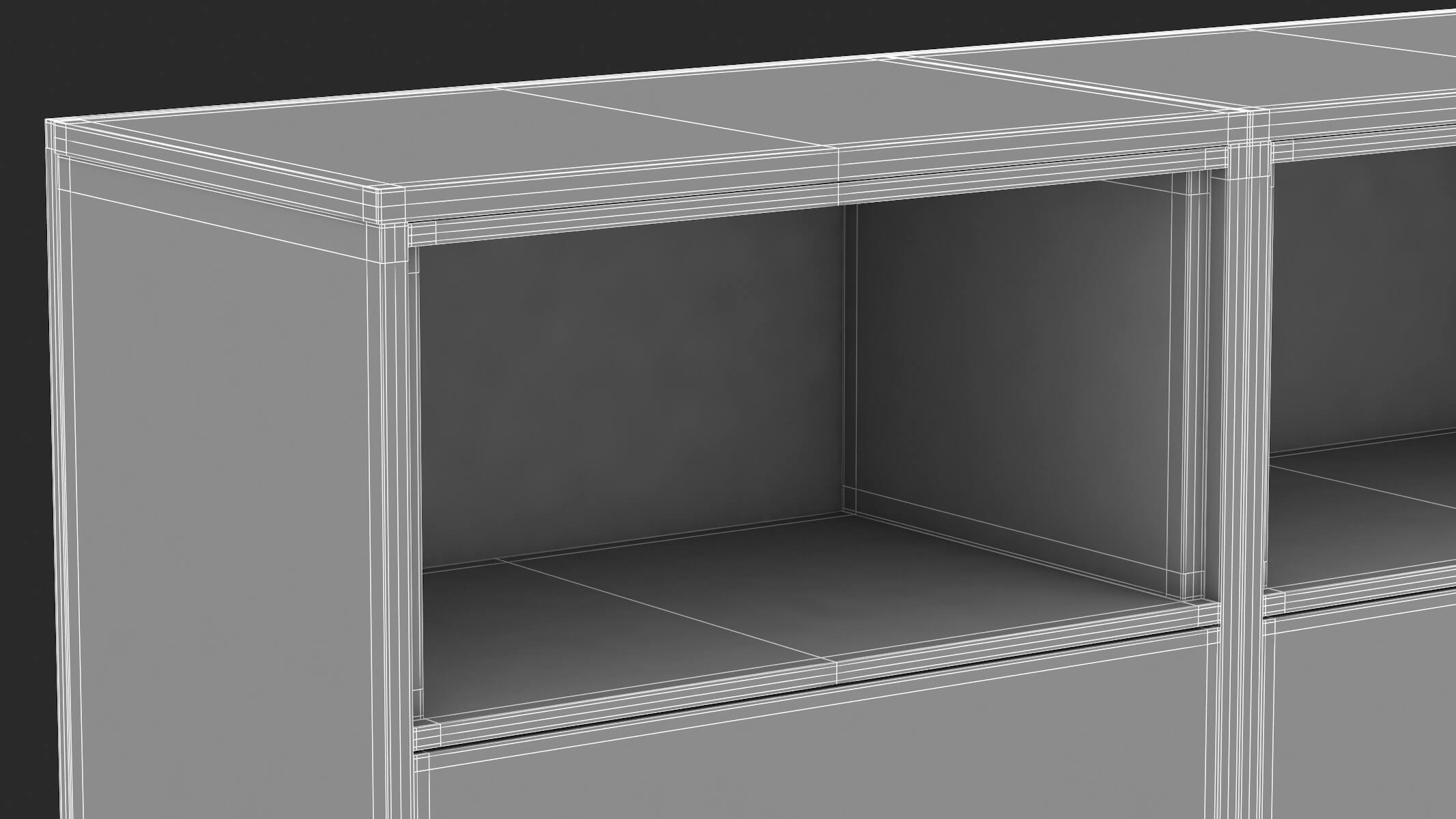 Herman Miller Storage Cabinet Meridian 1 - 3D Model by frezzy
