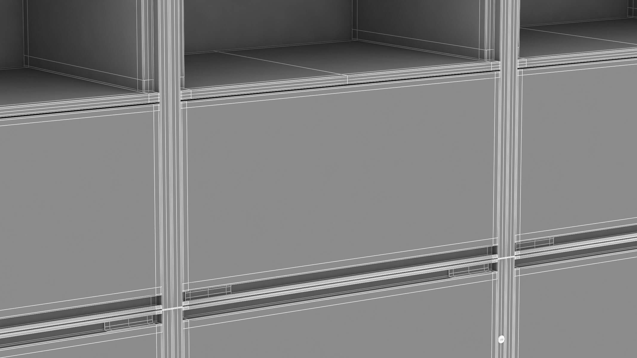 Herman Miller Storage Cabinet Meridian 1 - 3D Model by frezzy