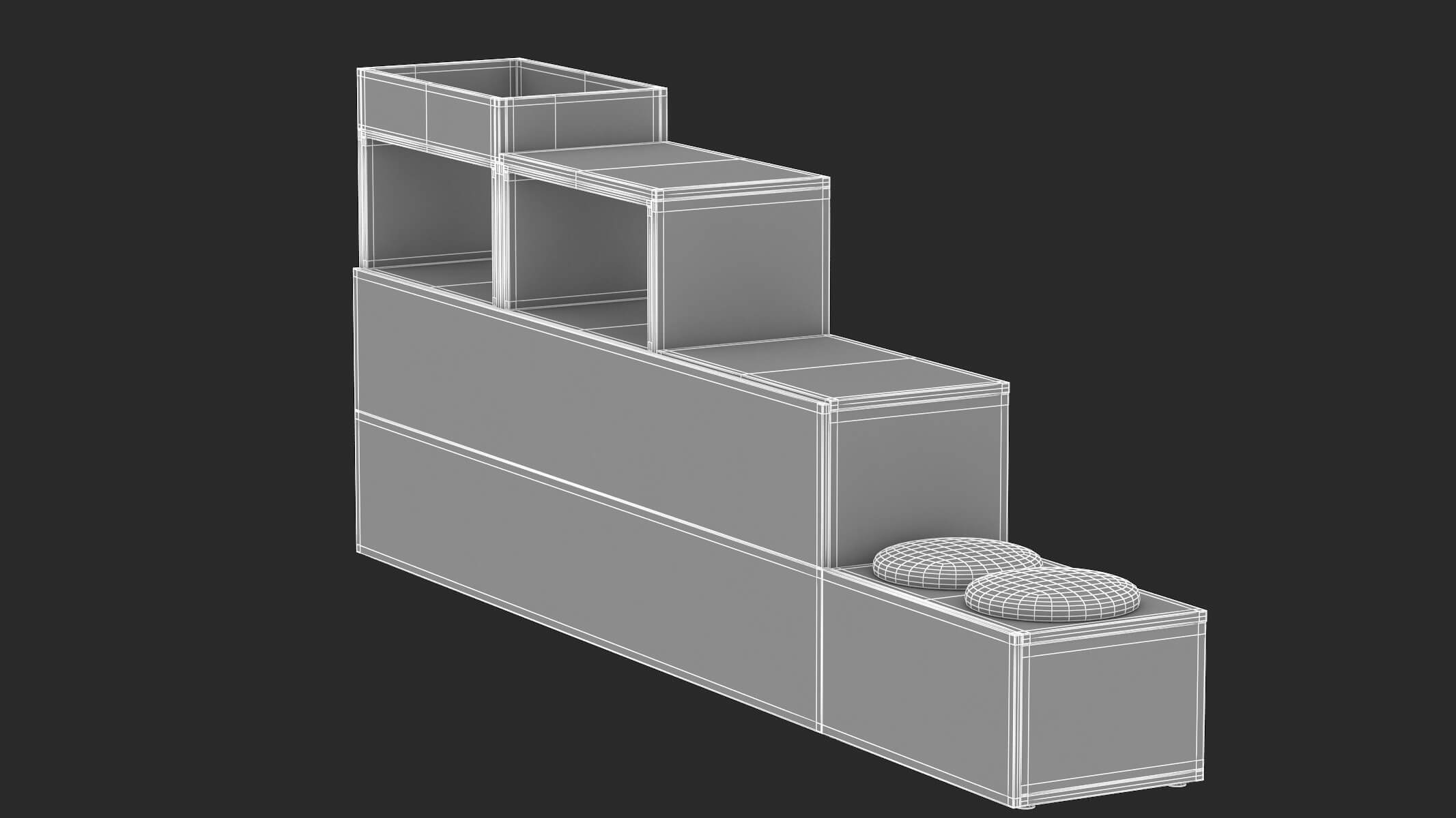 Herman Miller Storage Cabinet Meridian 2 - 3D Model by frezzy