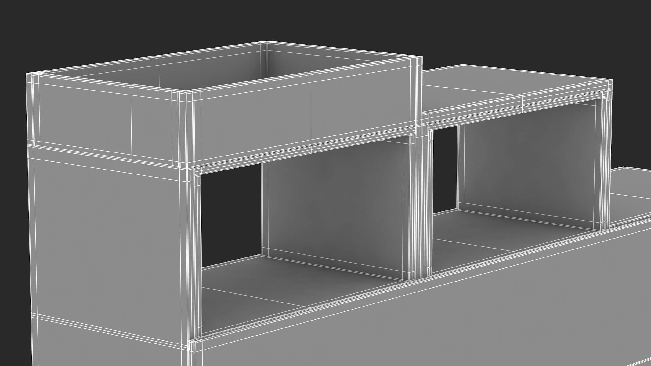 Herman Miller Storage Cabinet Meridian 2 - 3D Model by frezzy