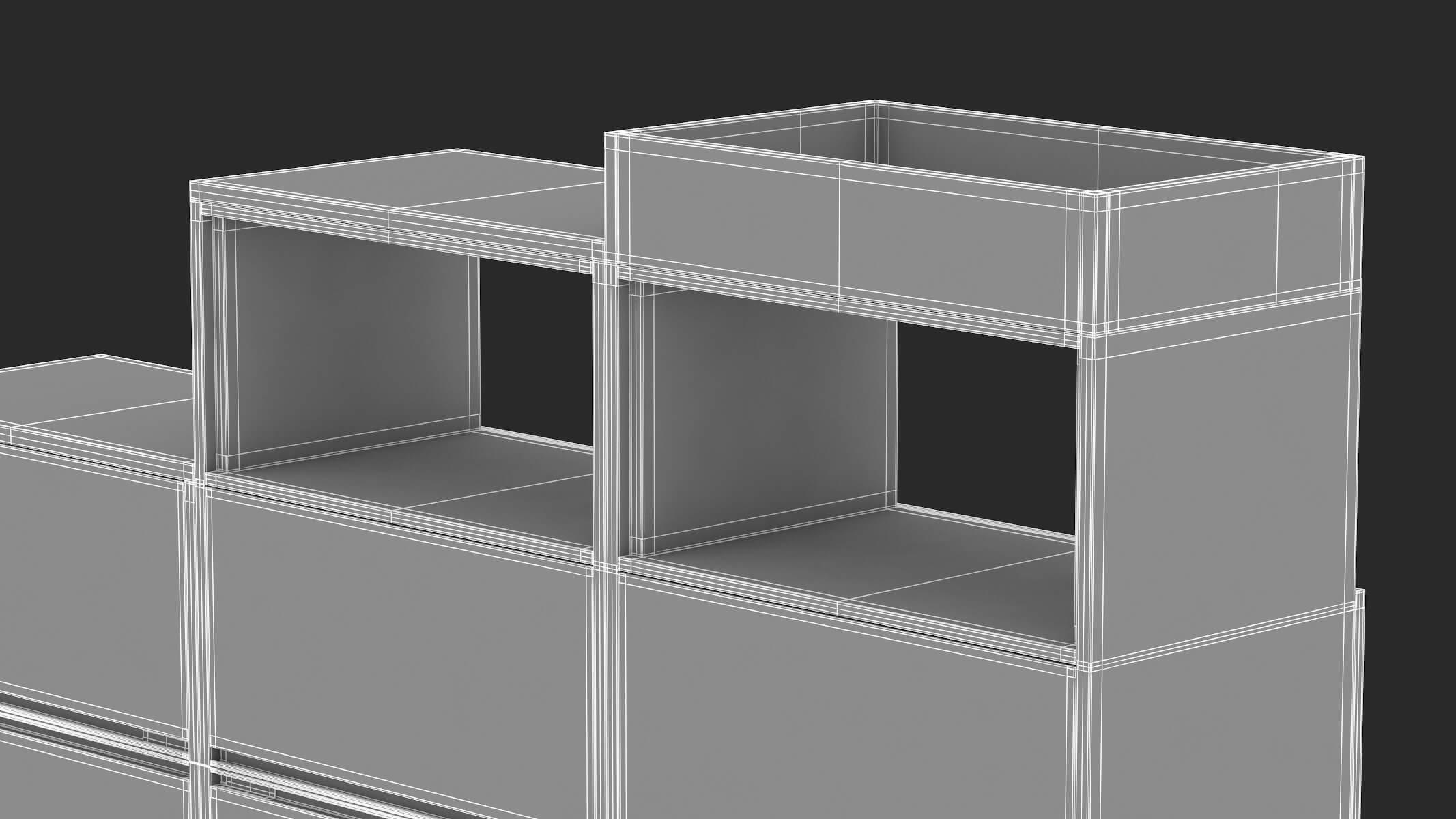 Herman Miller Storage Cabinet Meridian 2 - 3D Model by frezzy