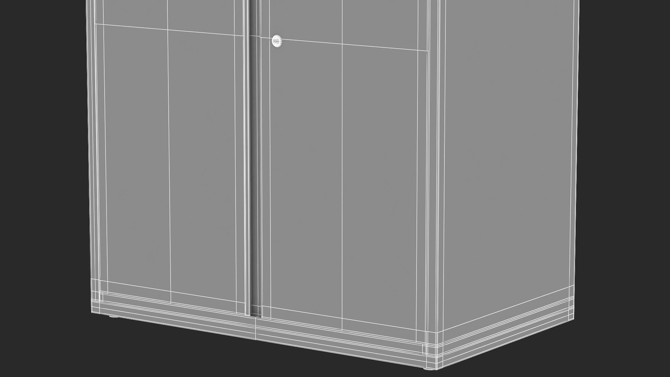 Herman Miller Storage Cabinet Meridian 4 - 3D Model by frezzy