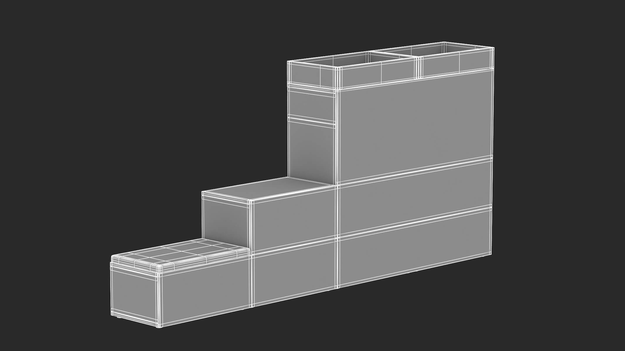 Herman Miller Storage Cabinet Meridian 6 - 3D Model by frezzy