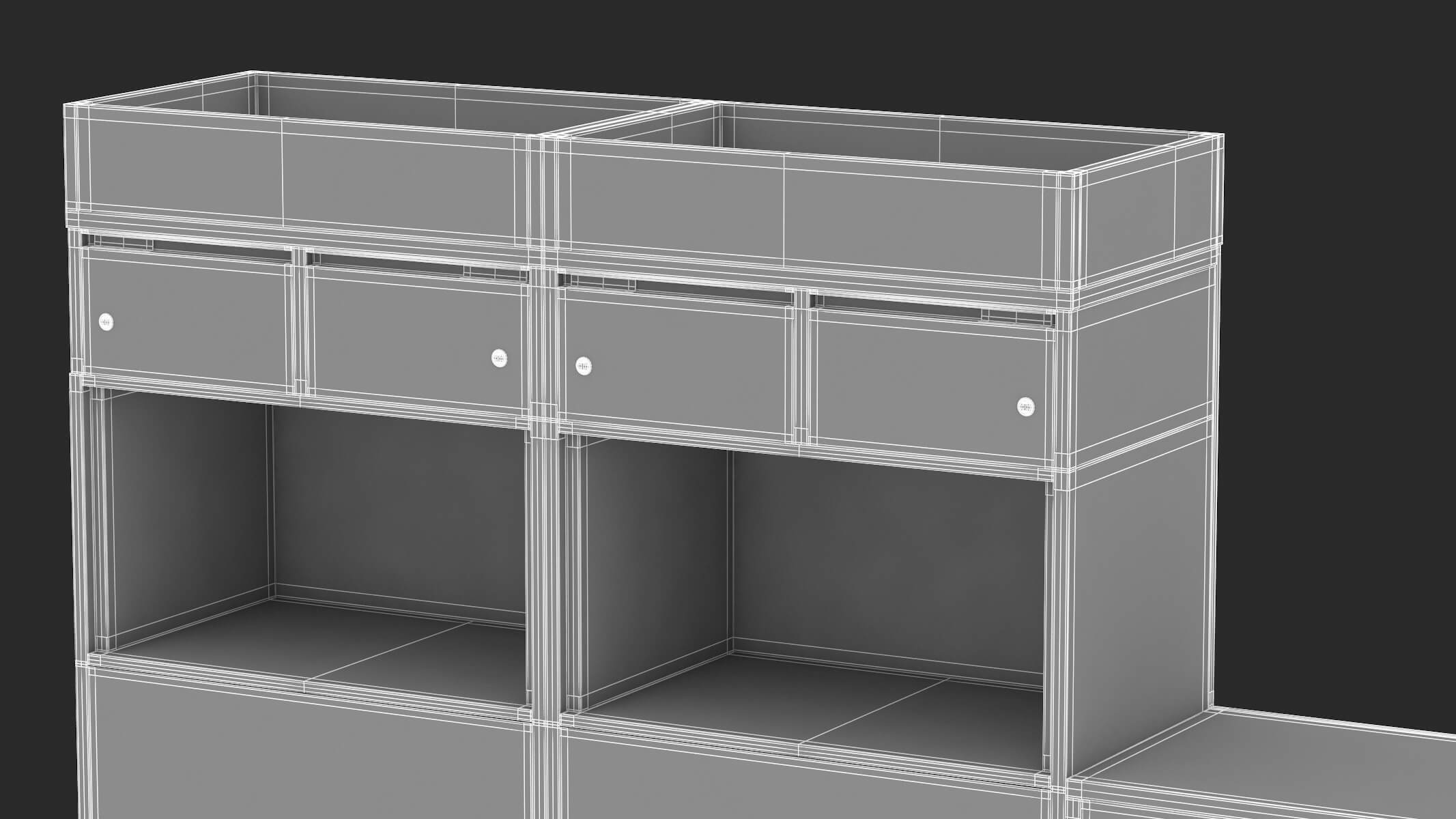 Herman Miller Storage Cabinet Meridian 6 - 3D Model by frezzy