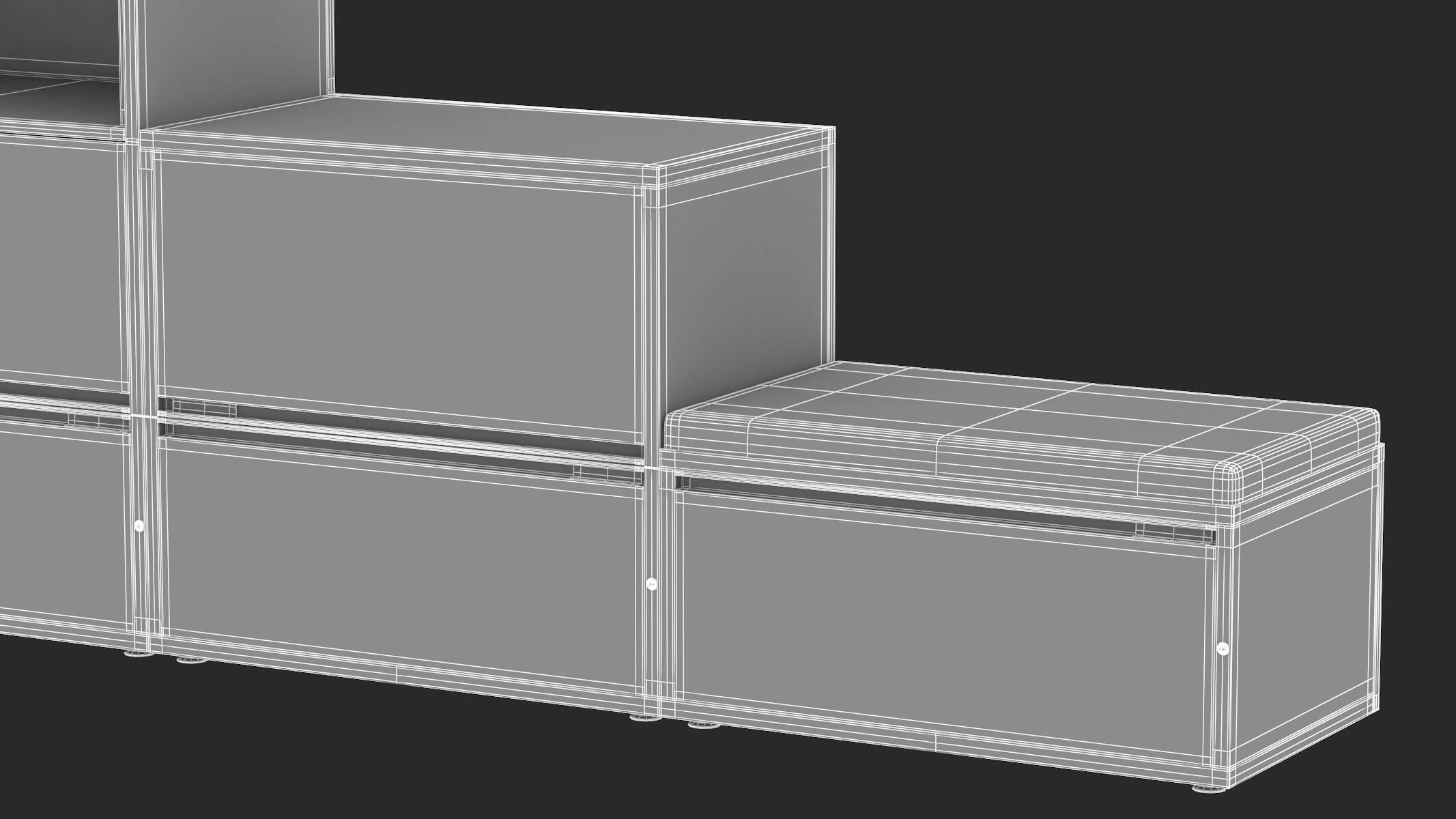 Herman Miller Storage Cabinet Meridian 6 - 3D Model by frezzy