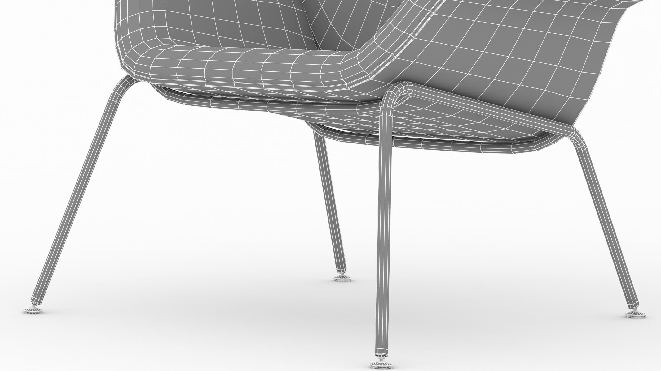 Herman Miller Swoop Lounge Chair - 3D Model by frezzy