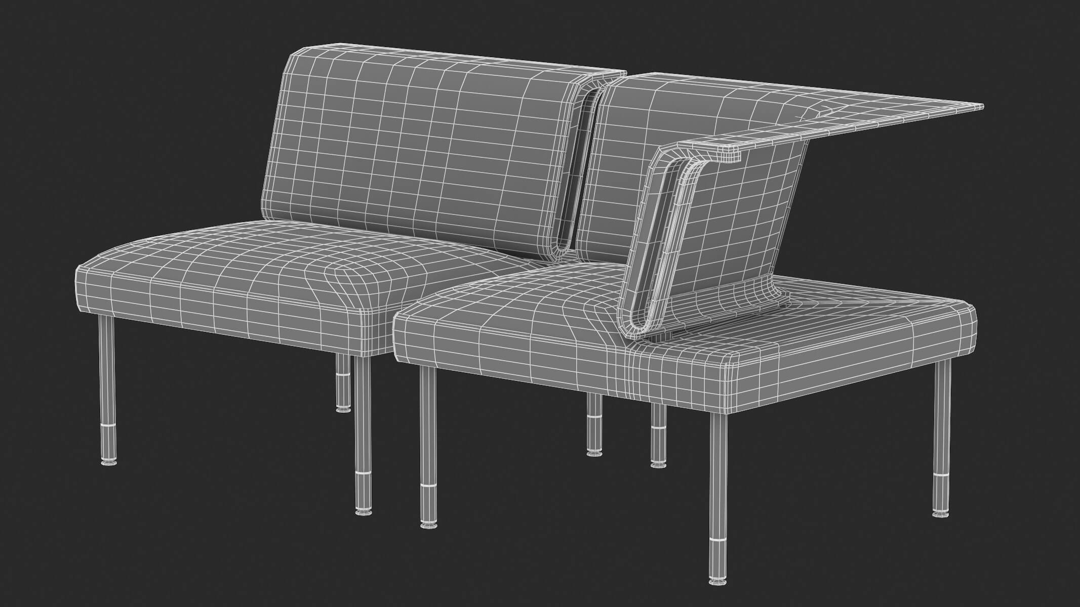Herman Miller Workstation Public 2 - 3D Model by frezzy