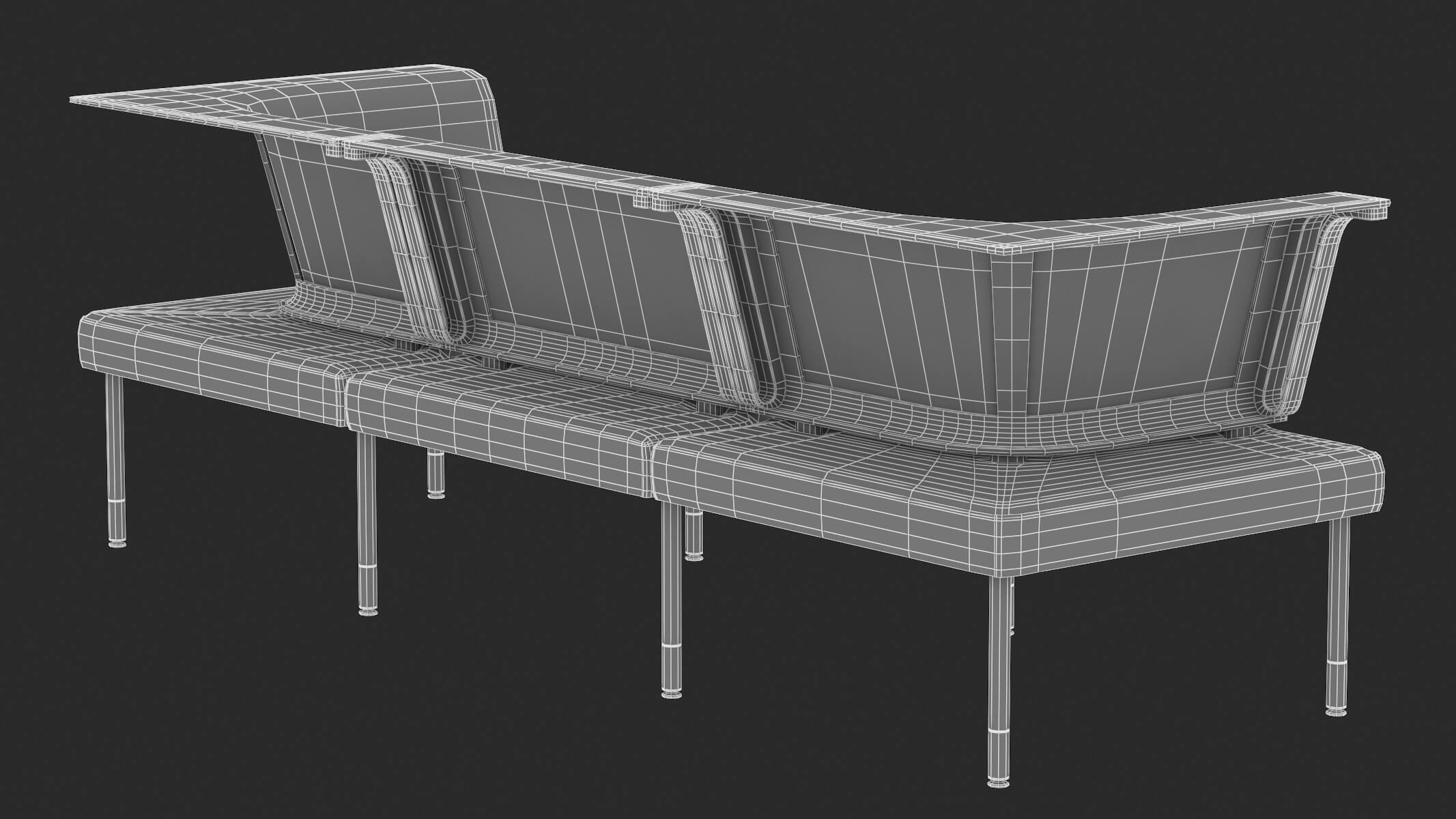 Herman Miller Workstation Public 3 - 3D Model by frezzy
