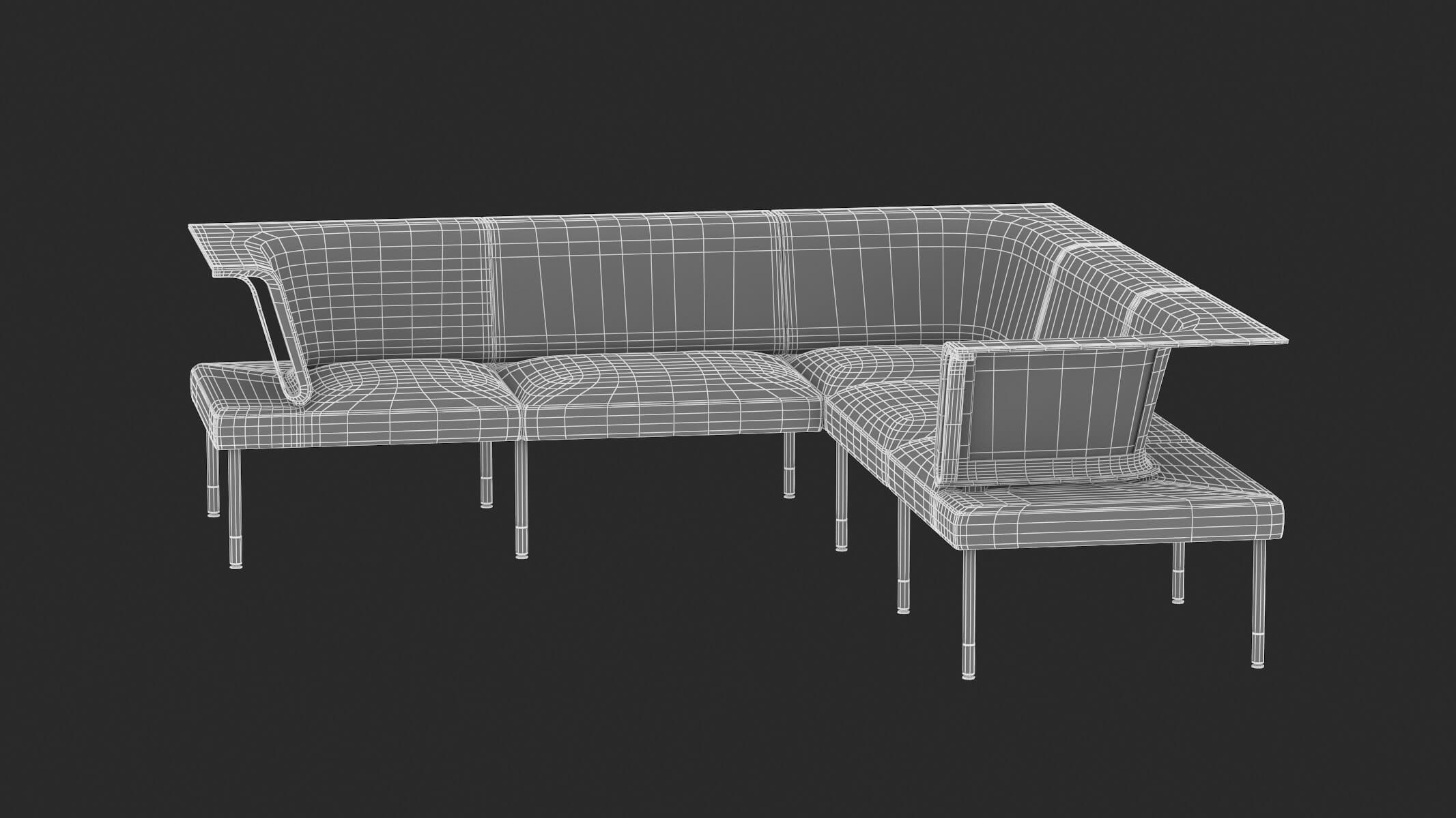 Herman Miller Workstation Public 4 - 3D Model by frezzy