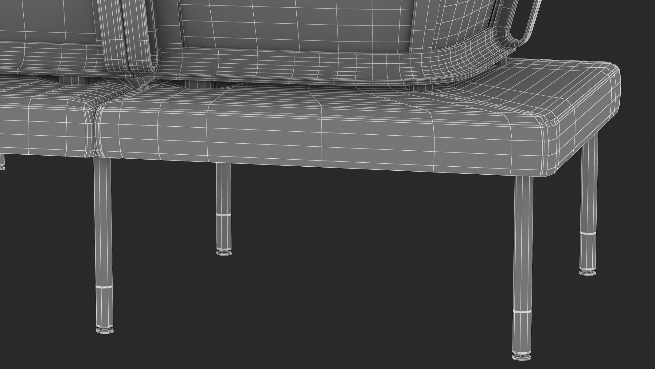 Herman Miller Workstation Public 4 - 3D Model by frezzy