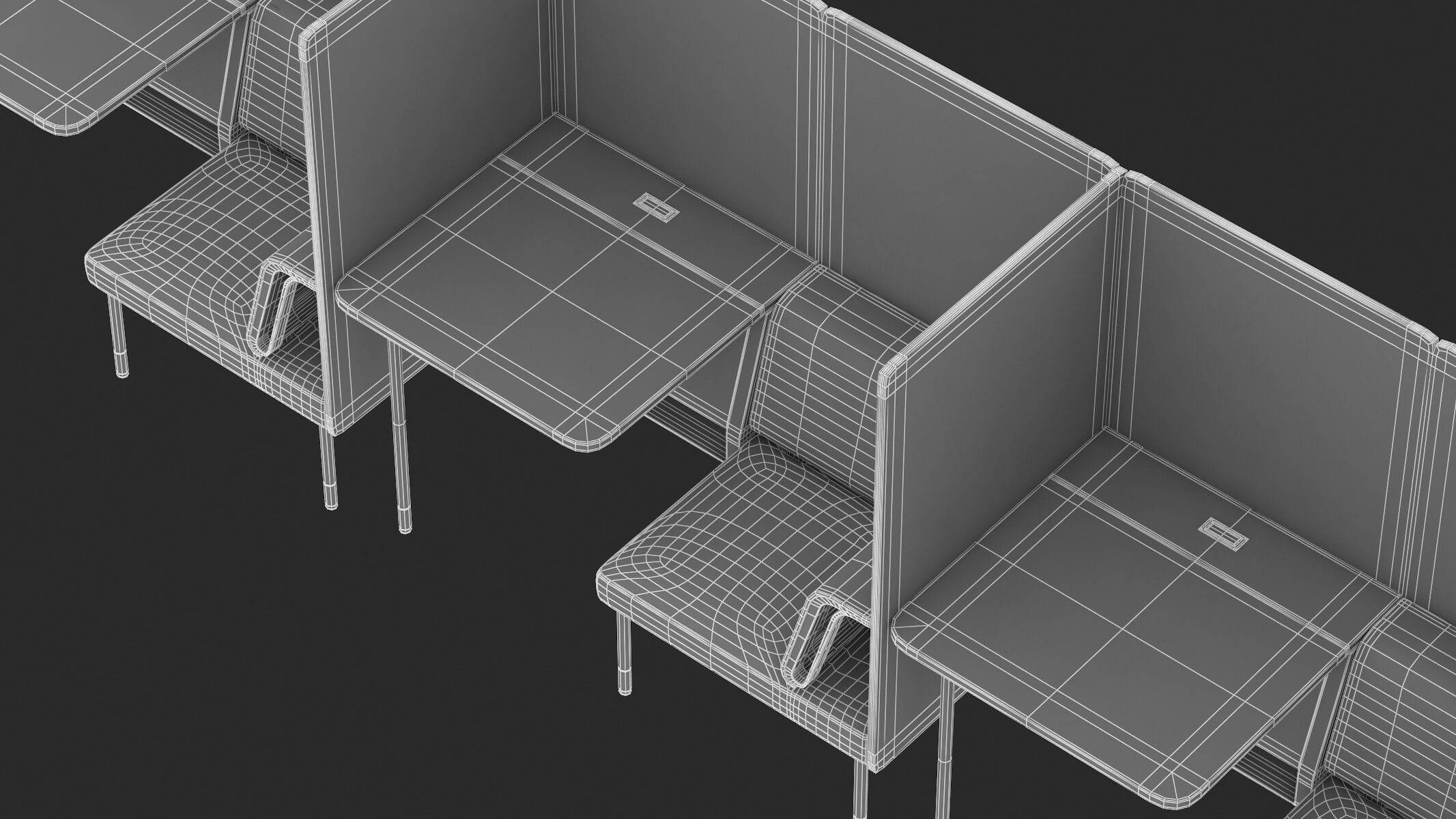 Herman Miller Workstation Public 9 - 3D Model by frezzy