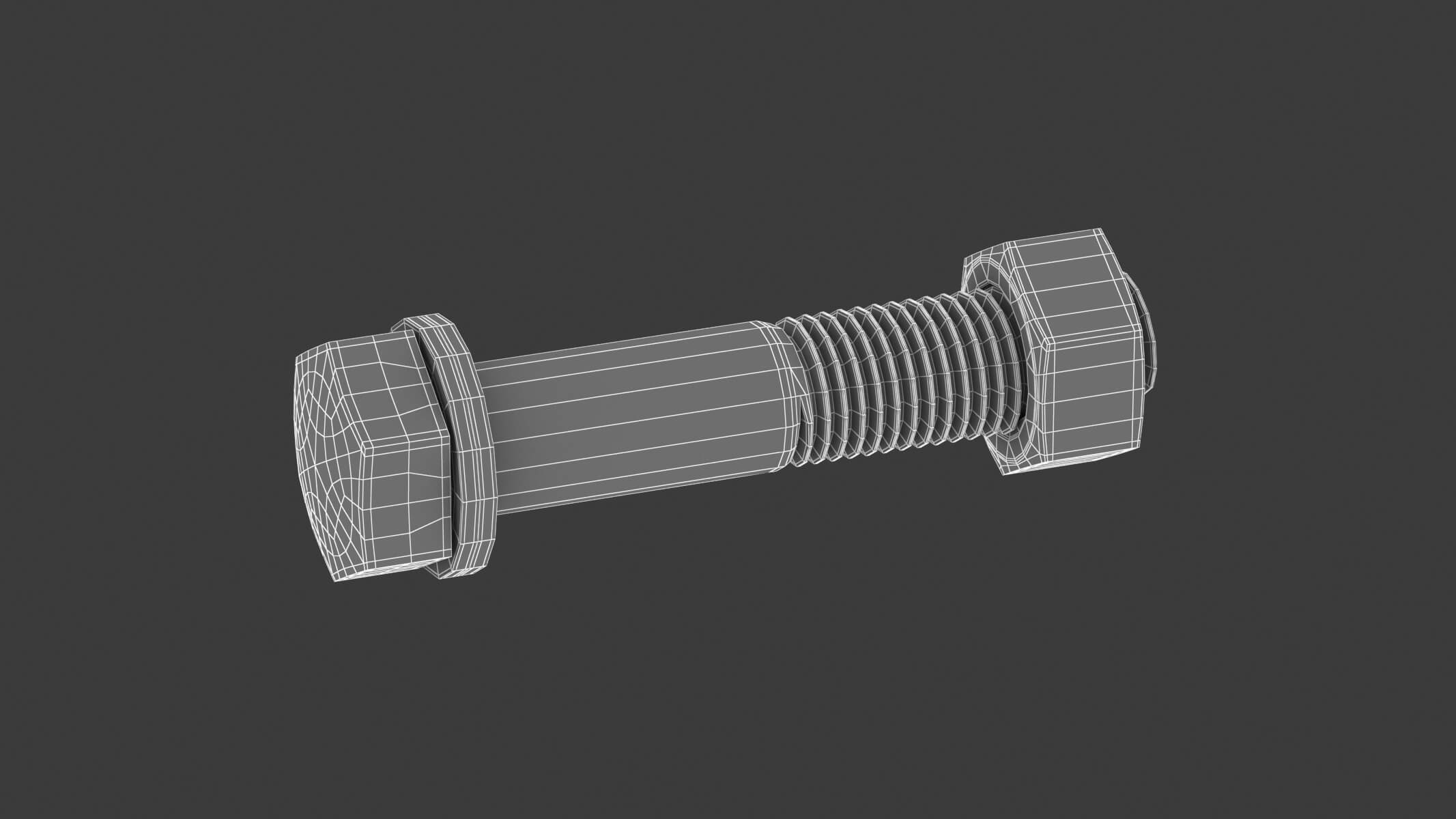 Hex Bolt - 3D Model by frezzy