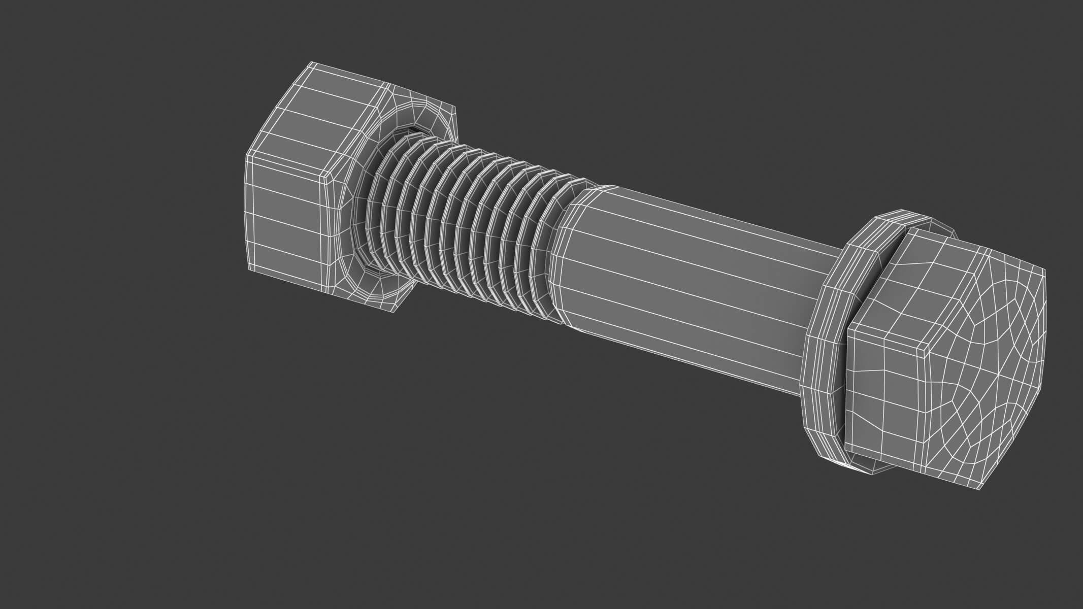 Hex Bolt - 3D Model by frezzy