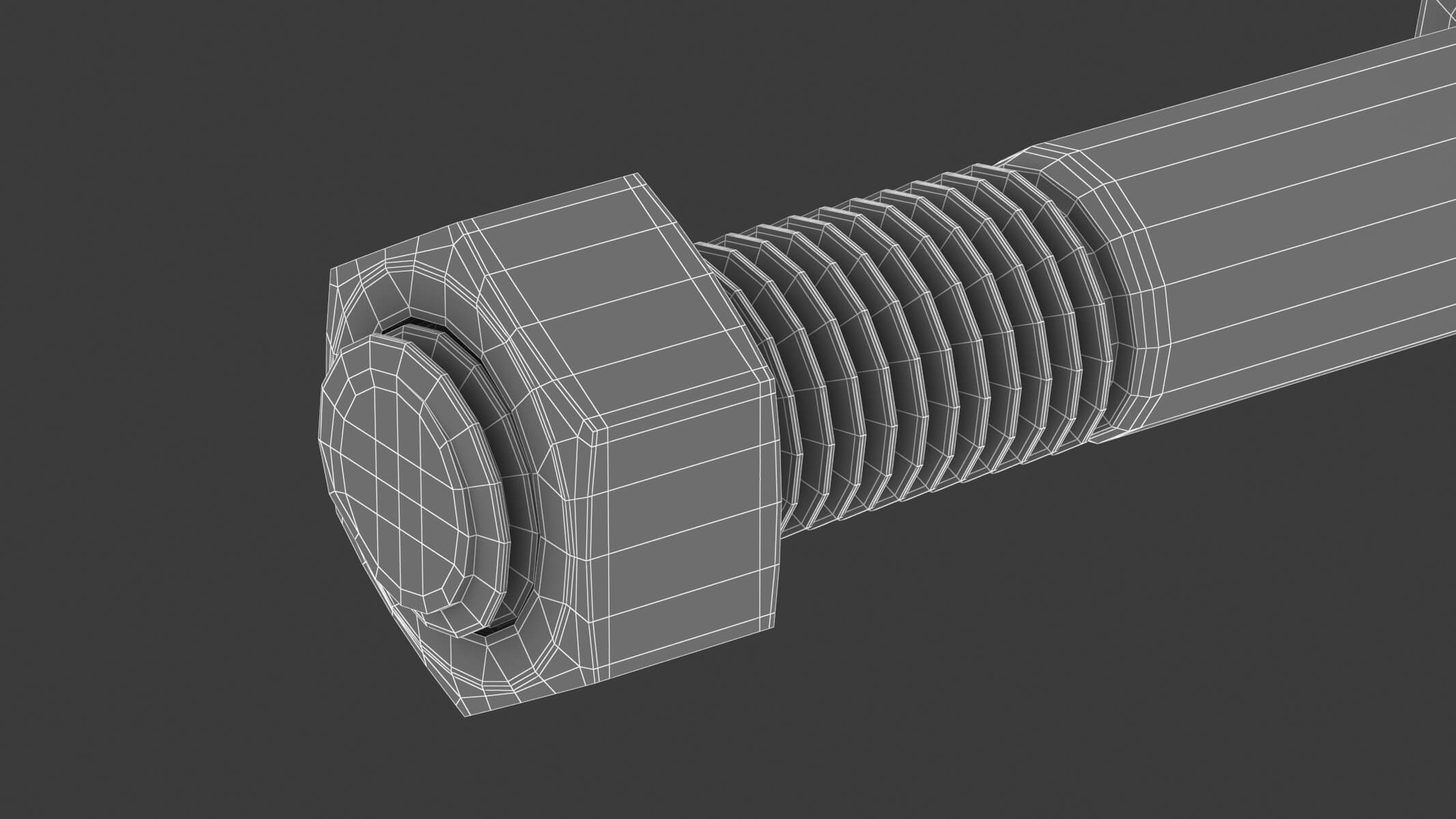 Hex Bolt - 3D Model by frezzy