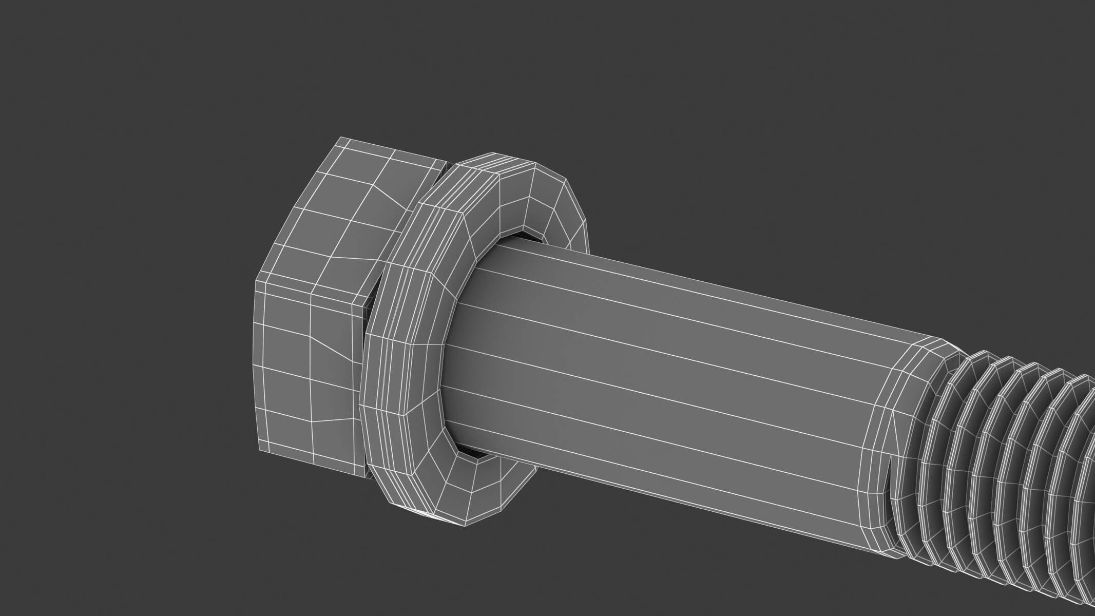 Hex Bolt - 3D Model by frezzy