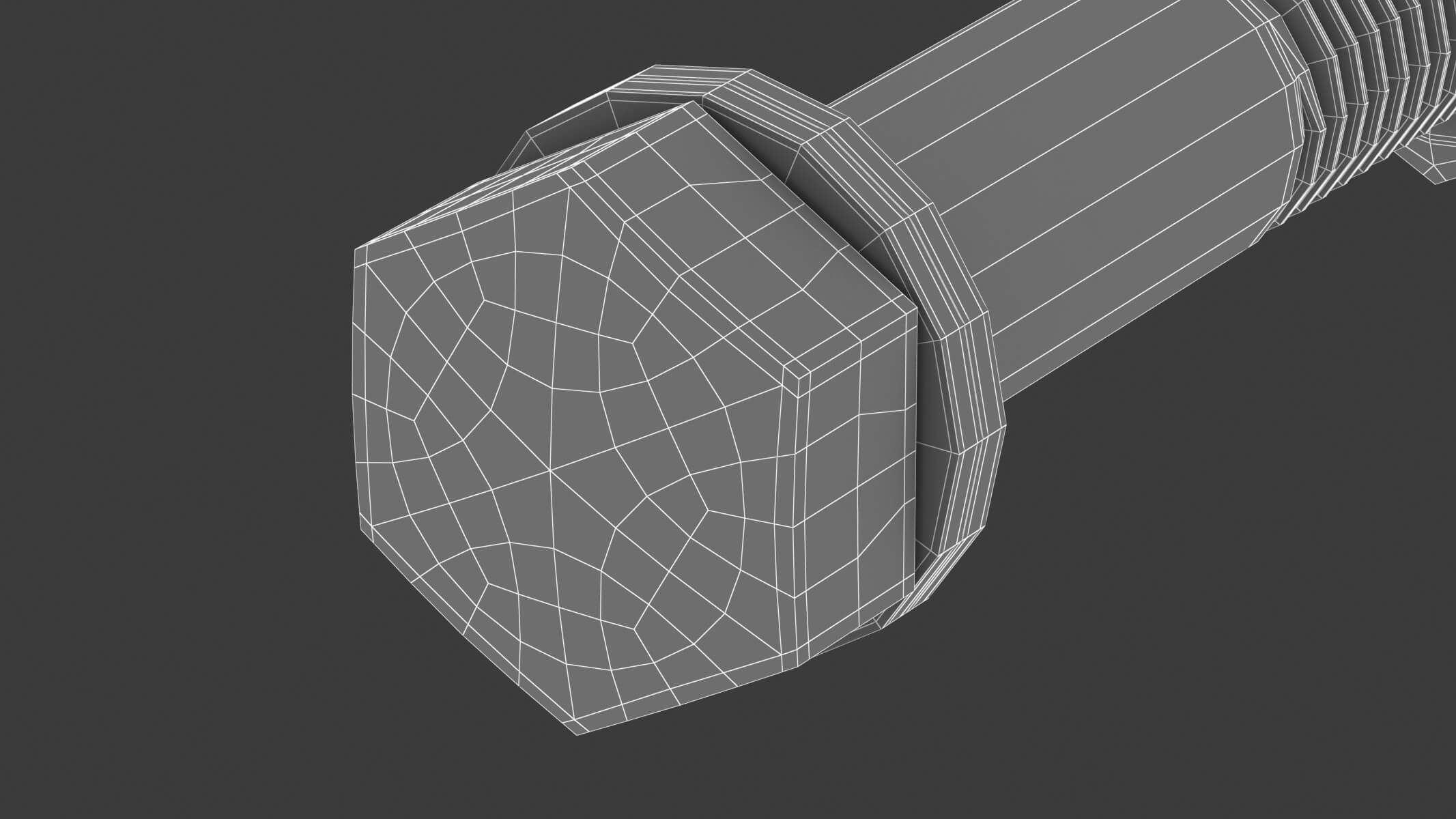 Hex Bolt - 3D Model by frezzy