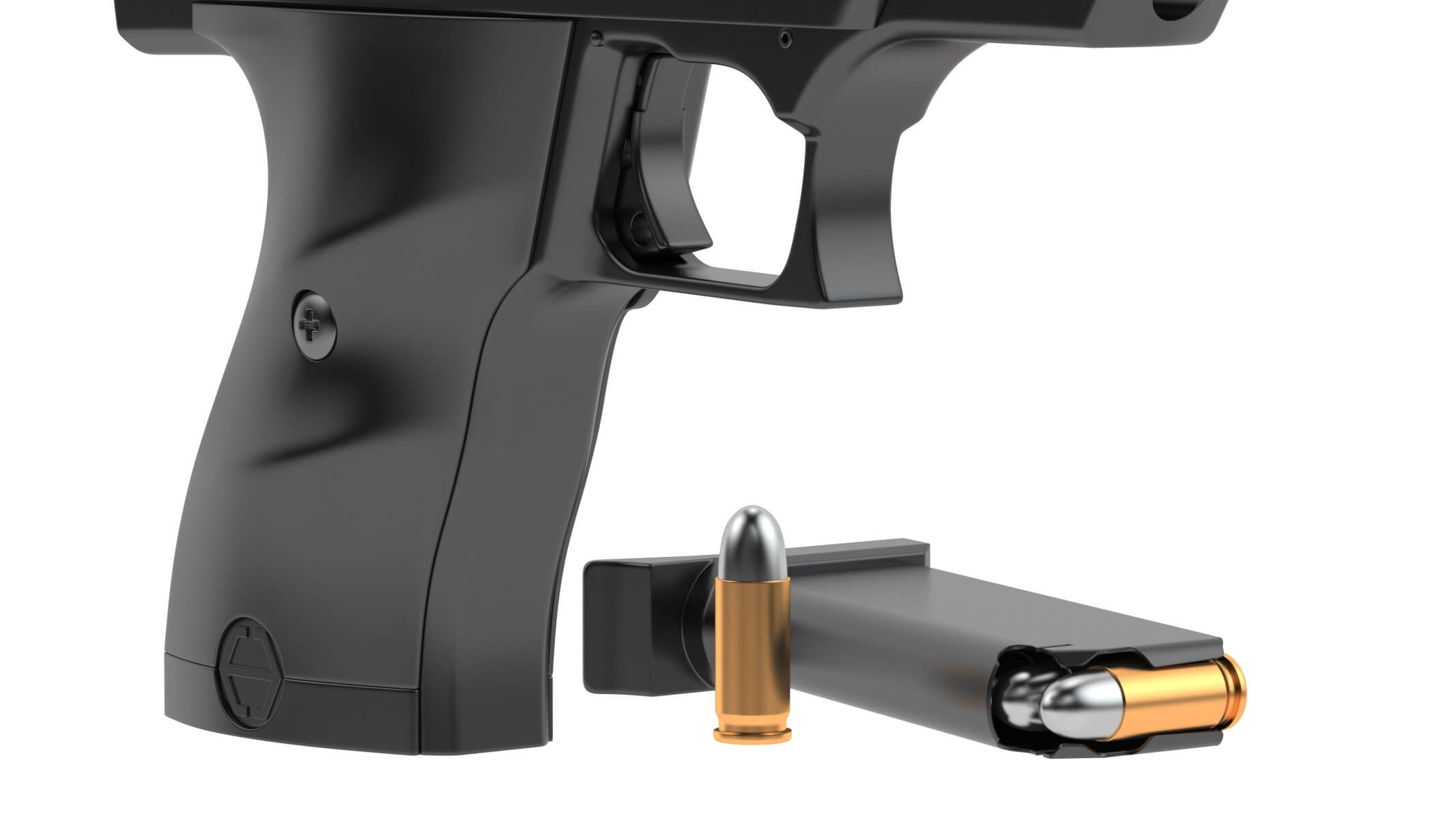 Hi-Point C-9 Pistol 3D Model by frezzy