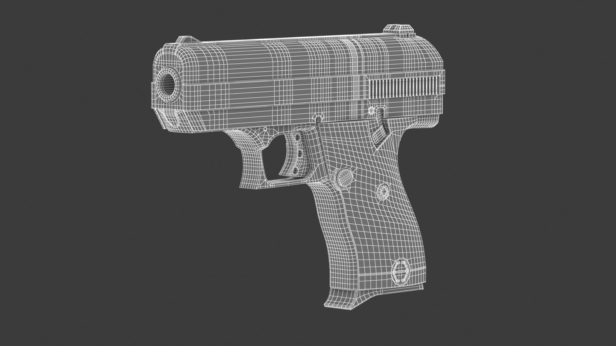Hi-Point C-9 Pistol 3D Model by frezzy