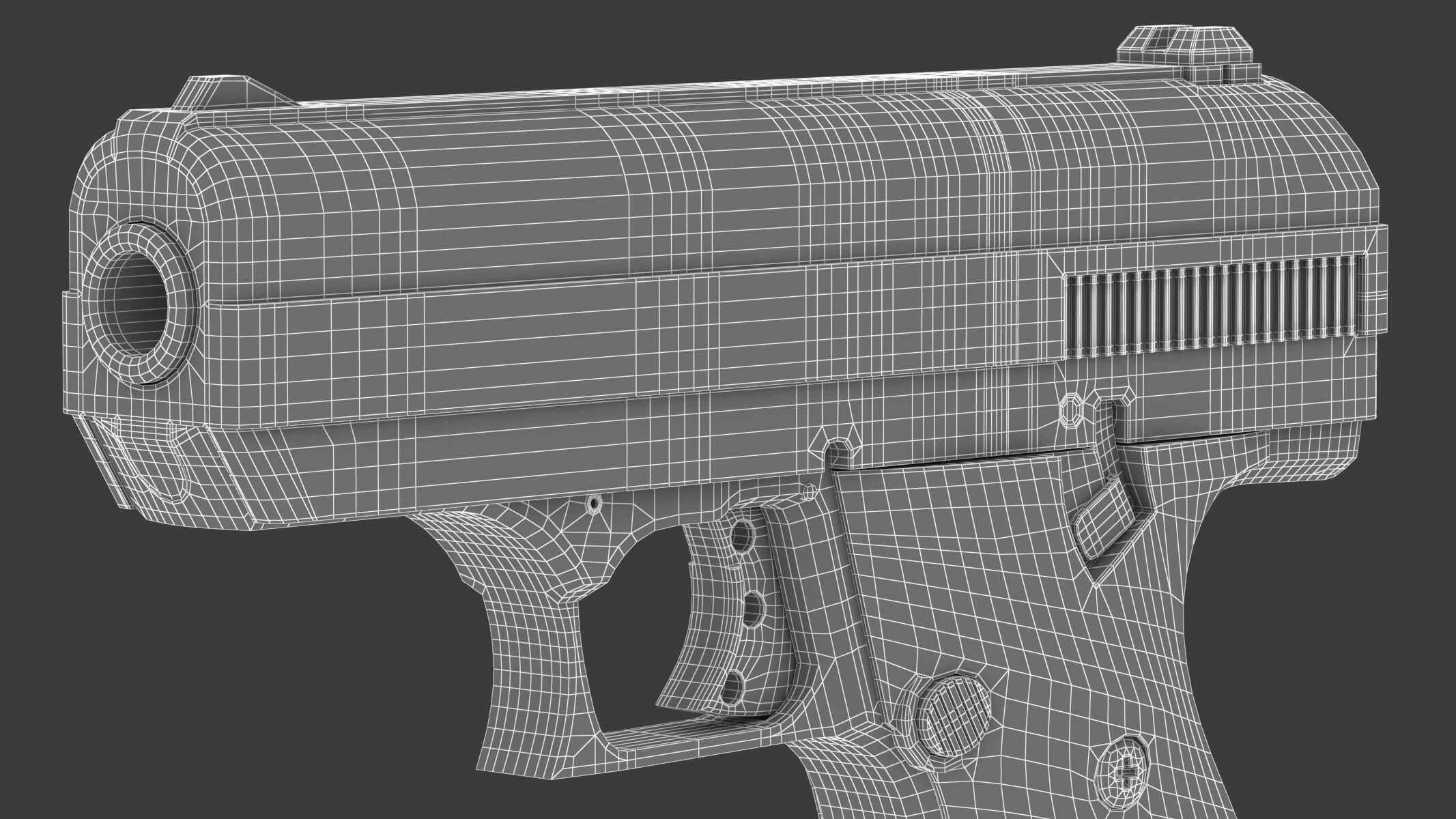 Hi-Point C-9 Pistol 3D Model by frezzy