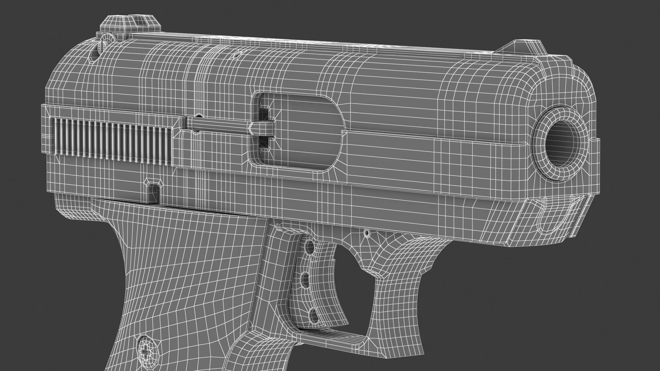 Hi-Point C-9 Pistol 3D Model by frezzy