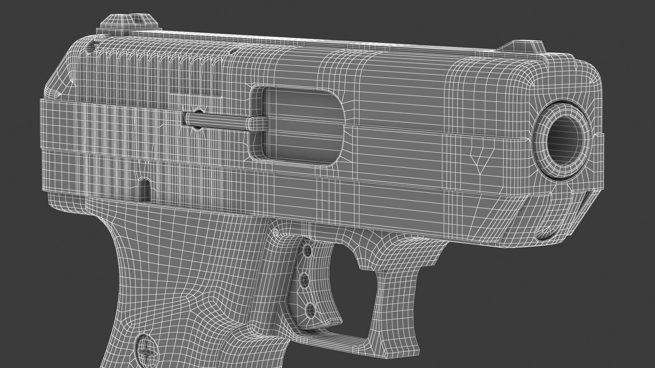 Hi-Point CF-380 Pistol 3D Model by frezzy
