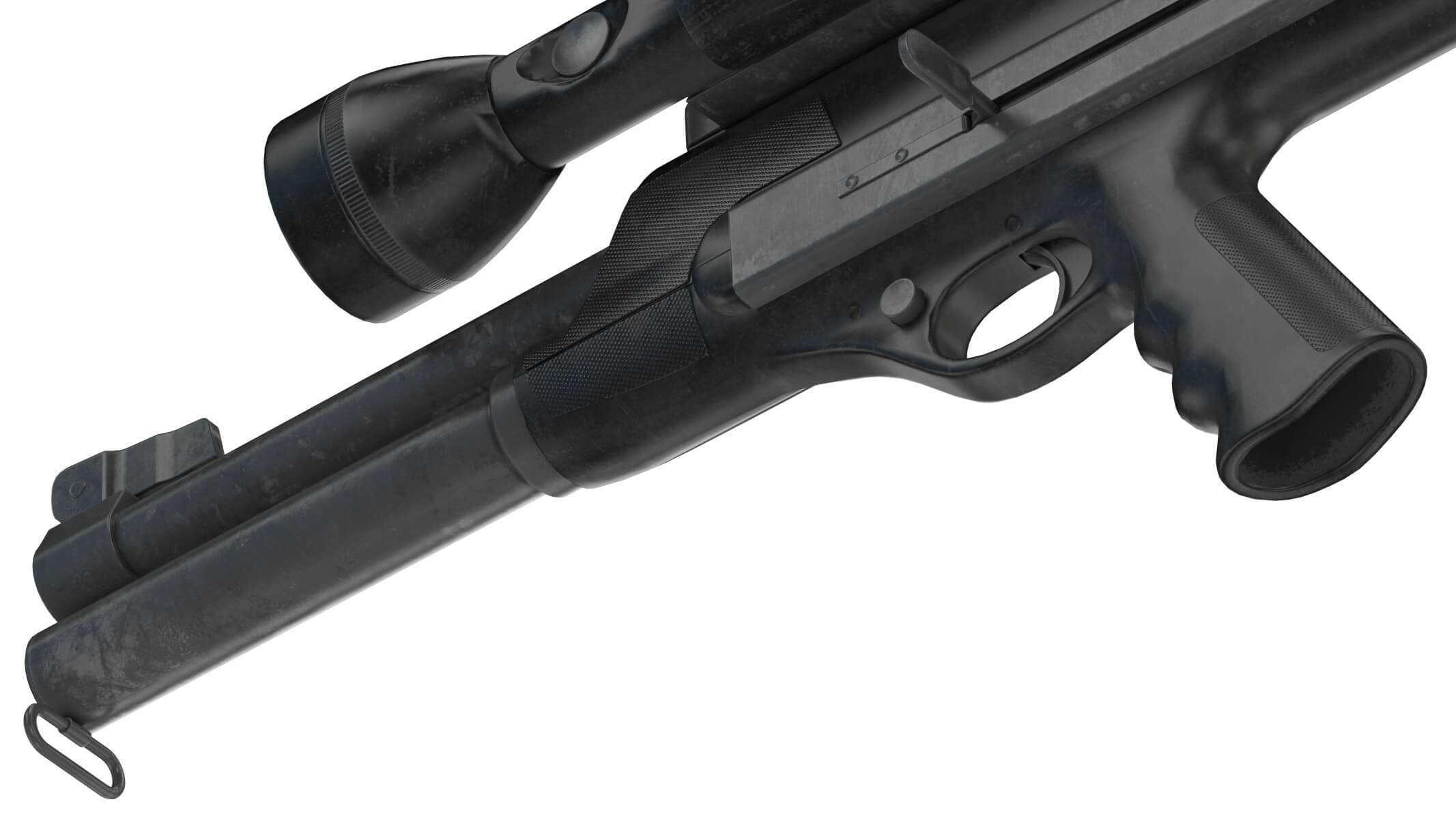 High Standard Model 10 Low Poly by frezzy