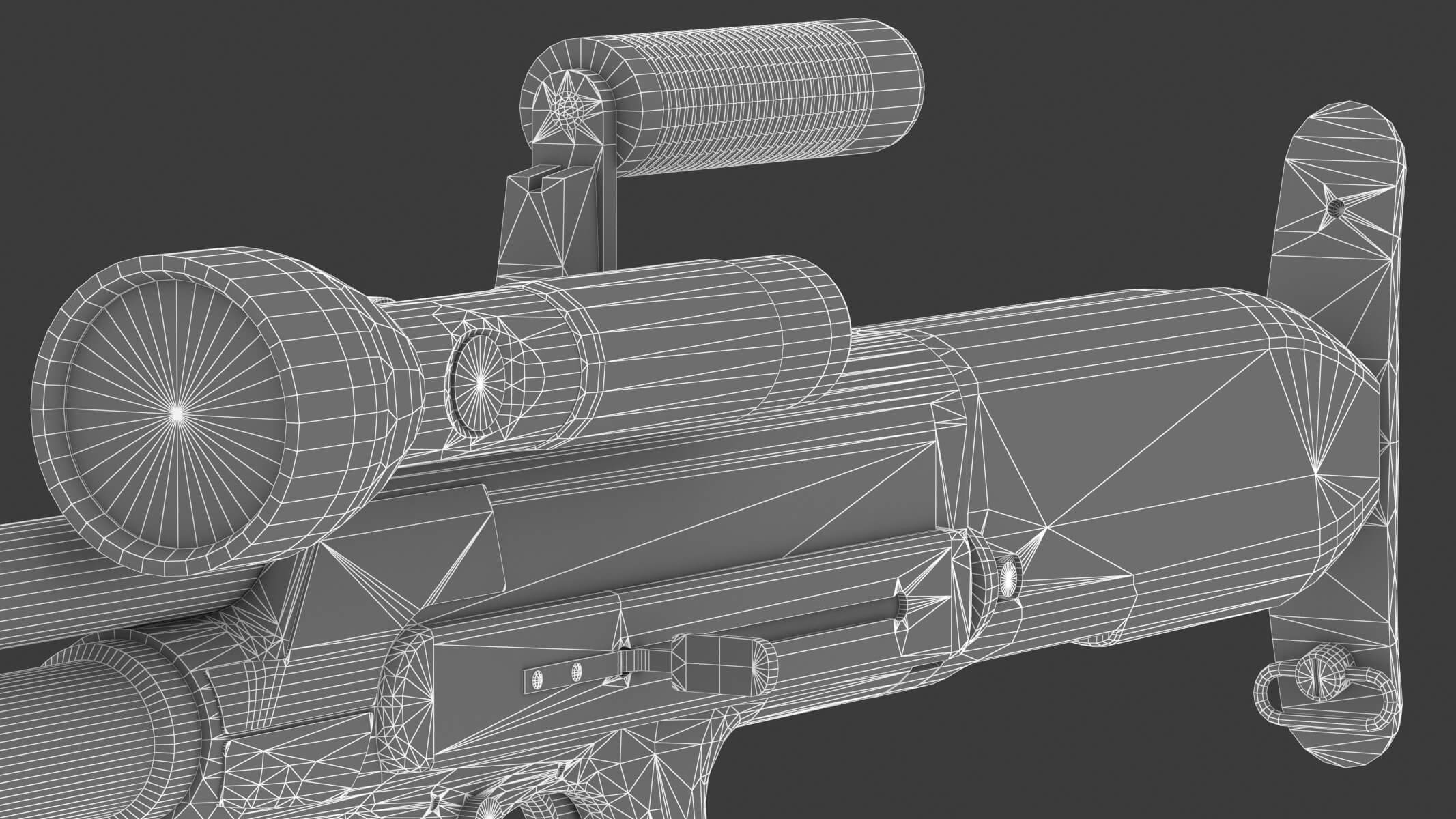 High Standard Model 10 Low Poly by frezzy