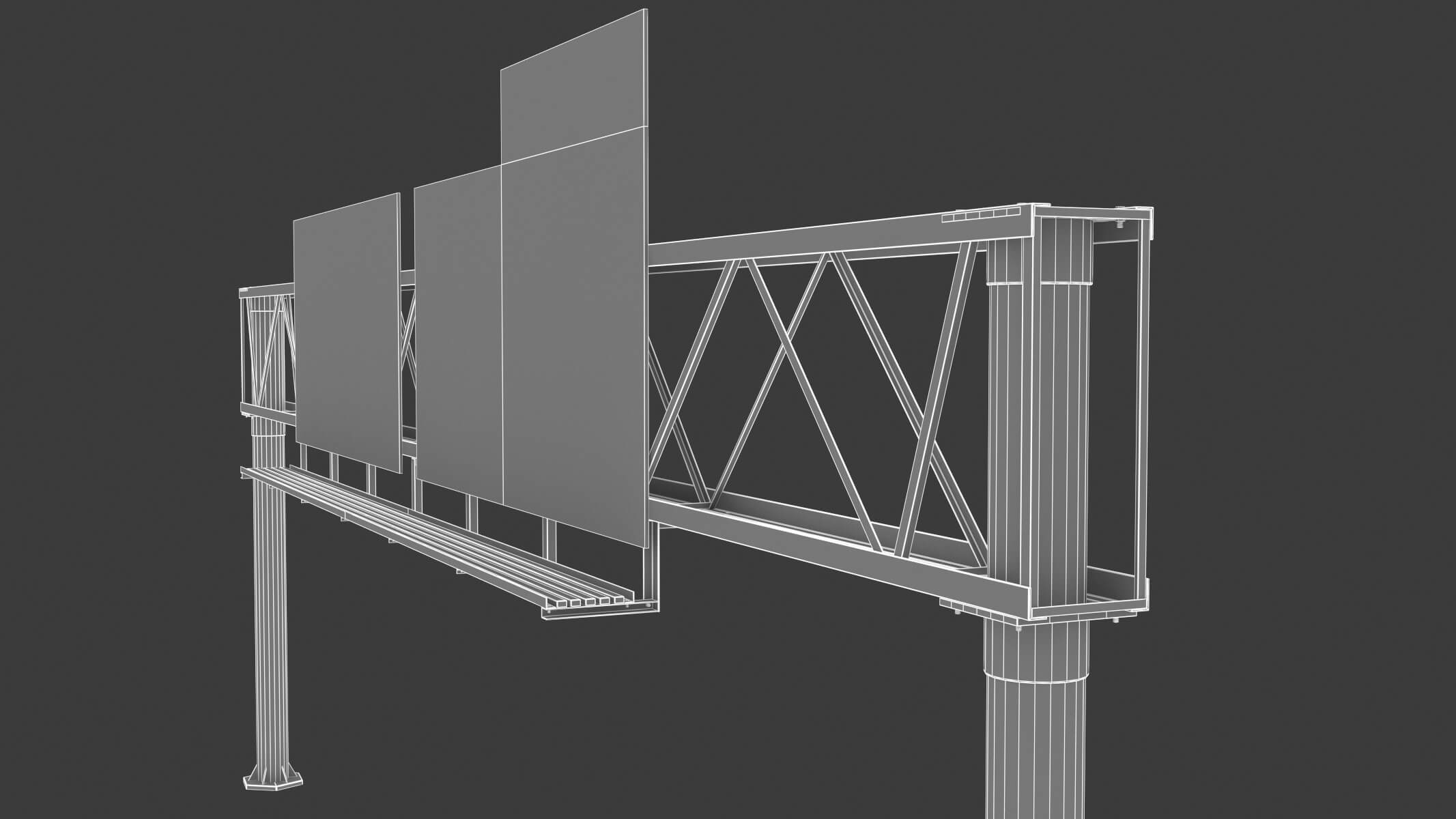 Highway Sign 01 - 3D Model by frezzy