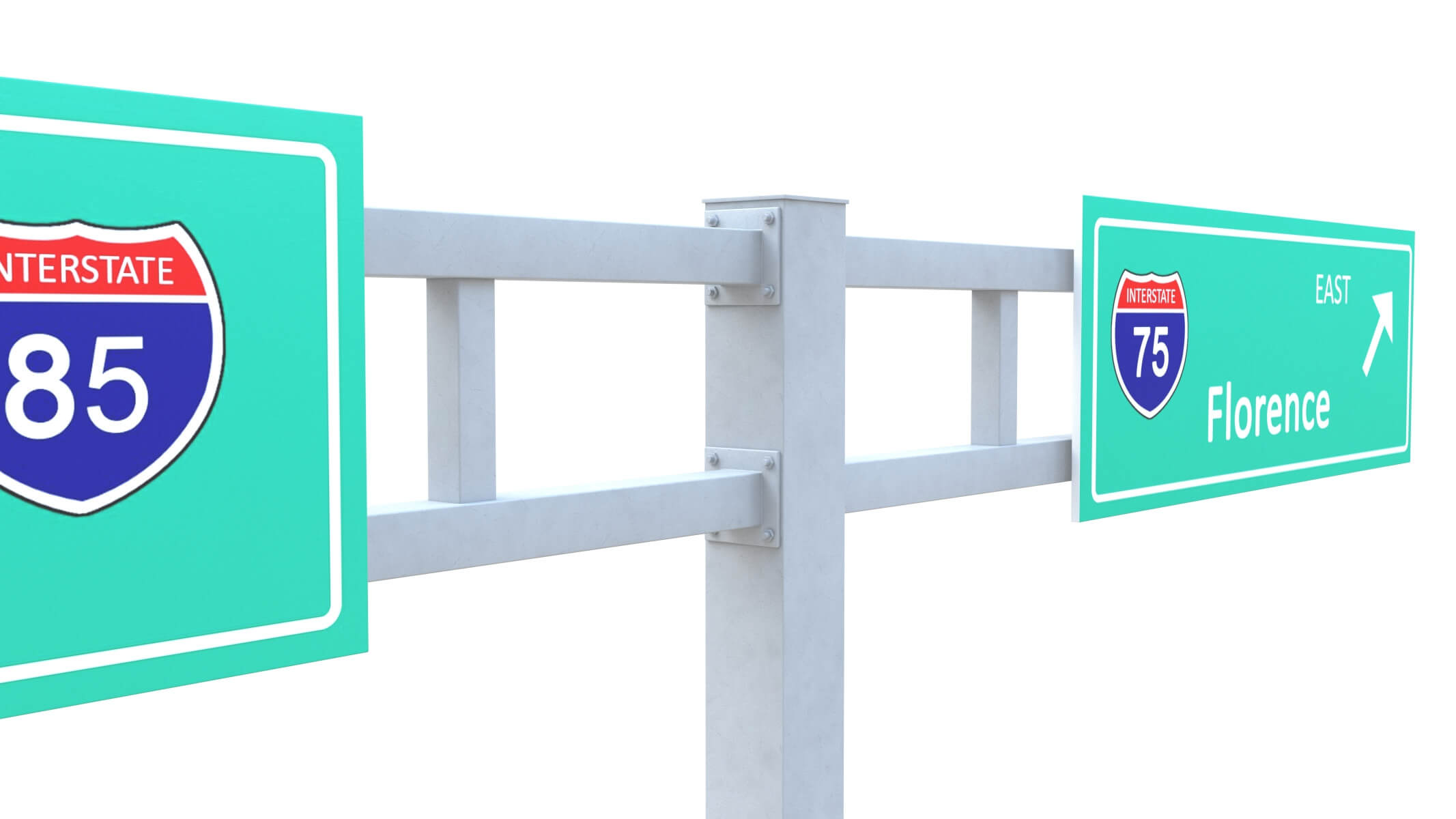 Highway Sign 03 - 3D Model by frezzy