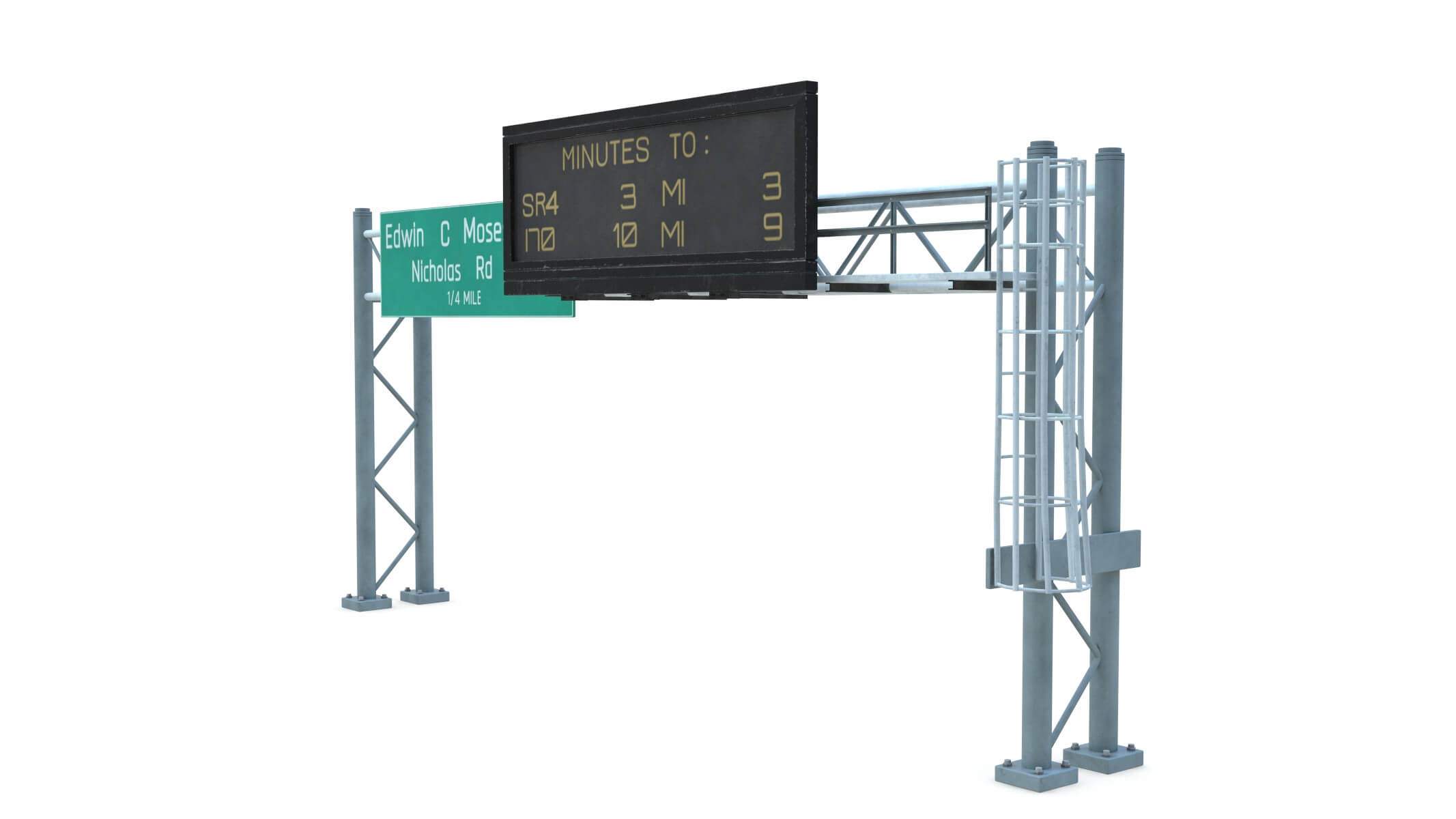Highway Sign 09 - 3D Model by frezzy