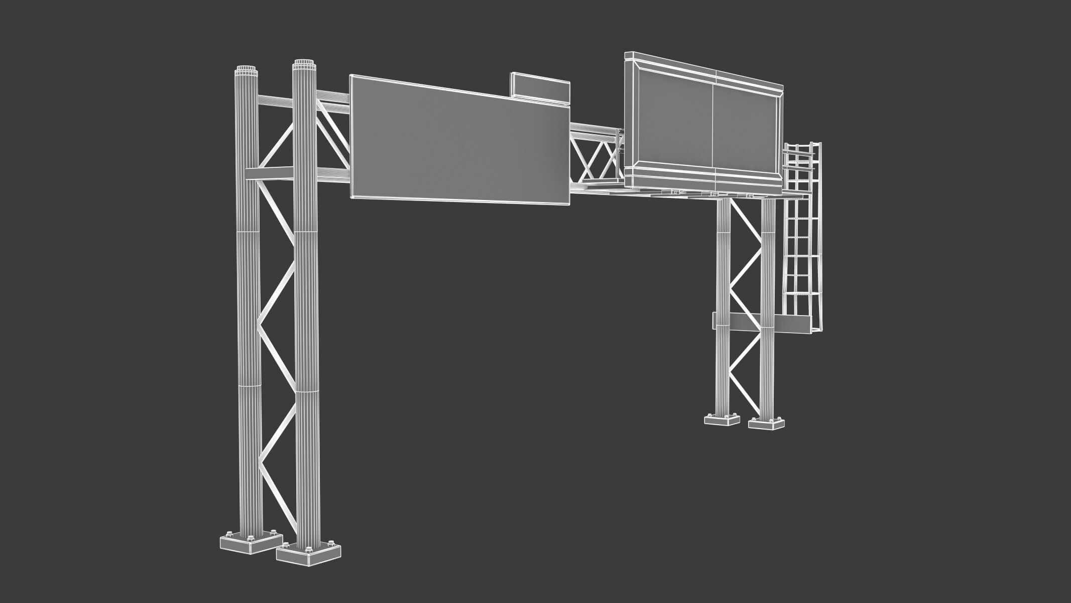 Highway Sign 09 - 3D Model by frezzy