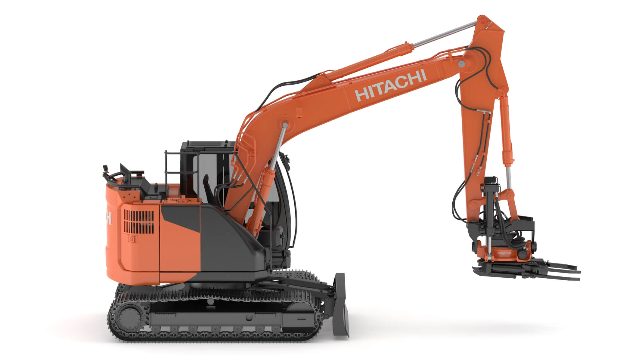 Hitachi ZX135-7 With Custom Arm 3D Model by frezzy