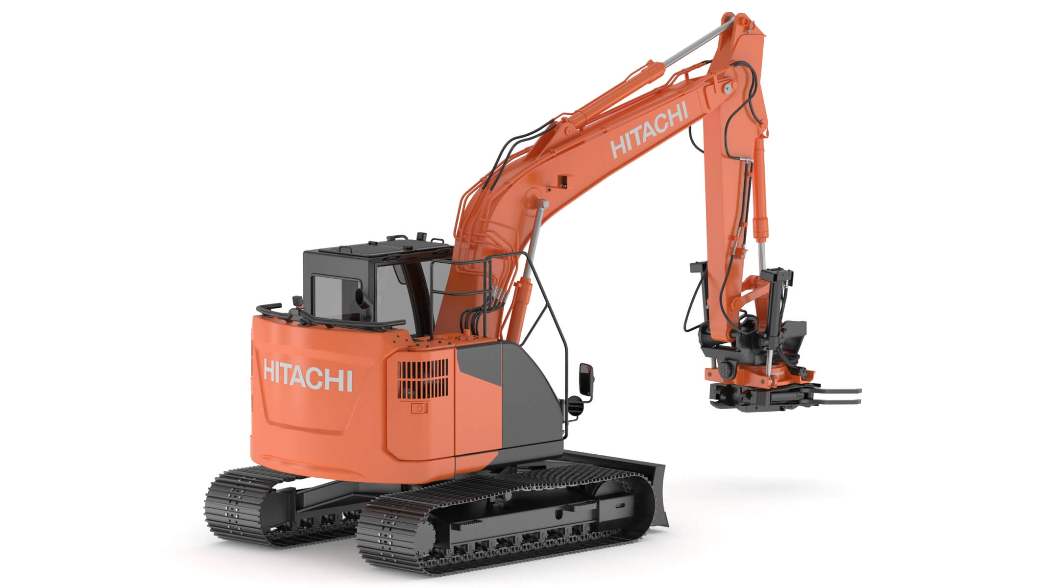 Hitachi ZX135-7 With Custom Arm 3D Model by frezzy