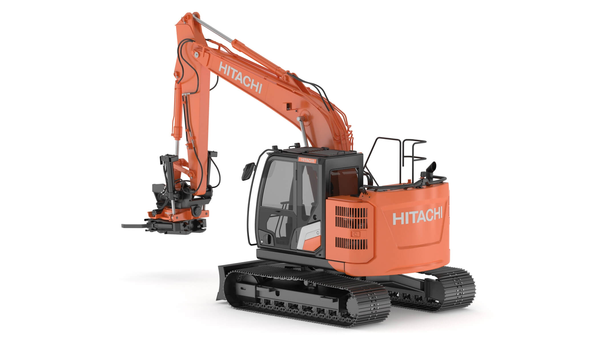 Hitachi ZX135-7 With Custom Arm 3D Model by frezzy