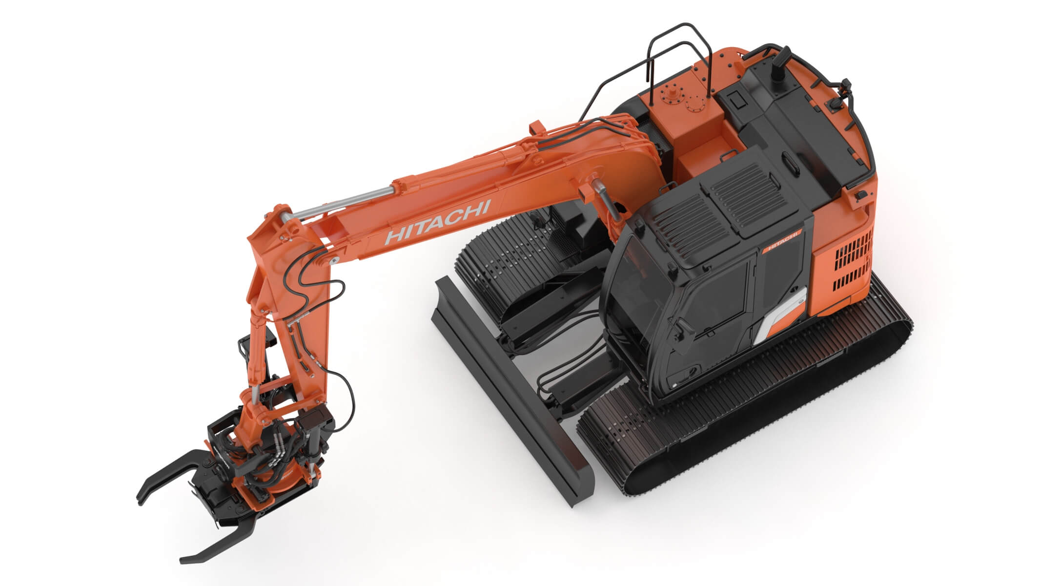 Hitachi ZX135-7 With Custom Arm 3D Model by frezzy