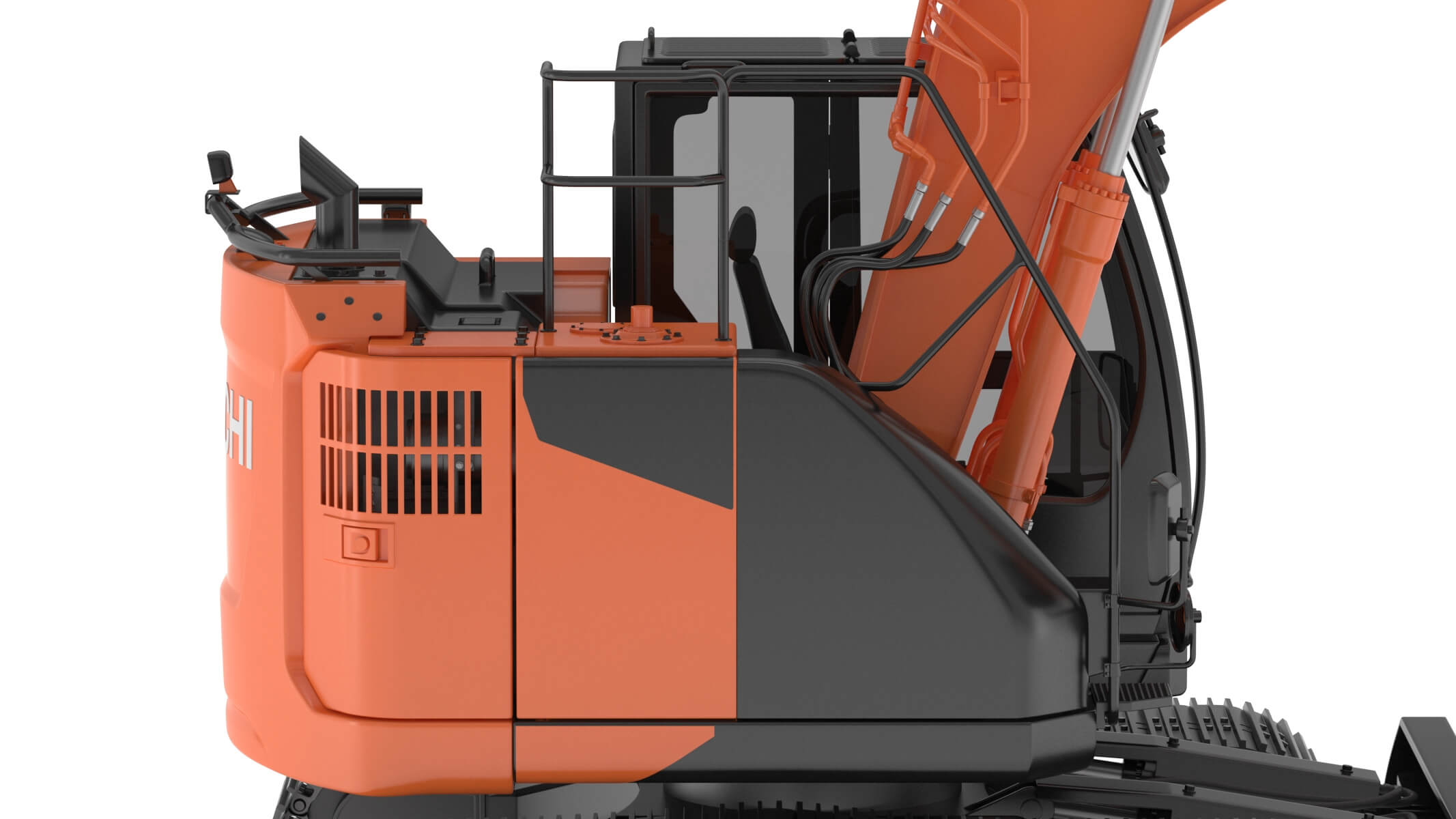 Hitachi ZX135-7 With Custom Arm 3D Model by frezzy