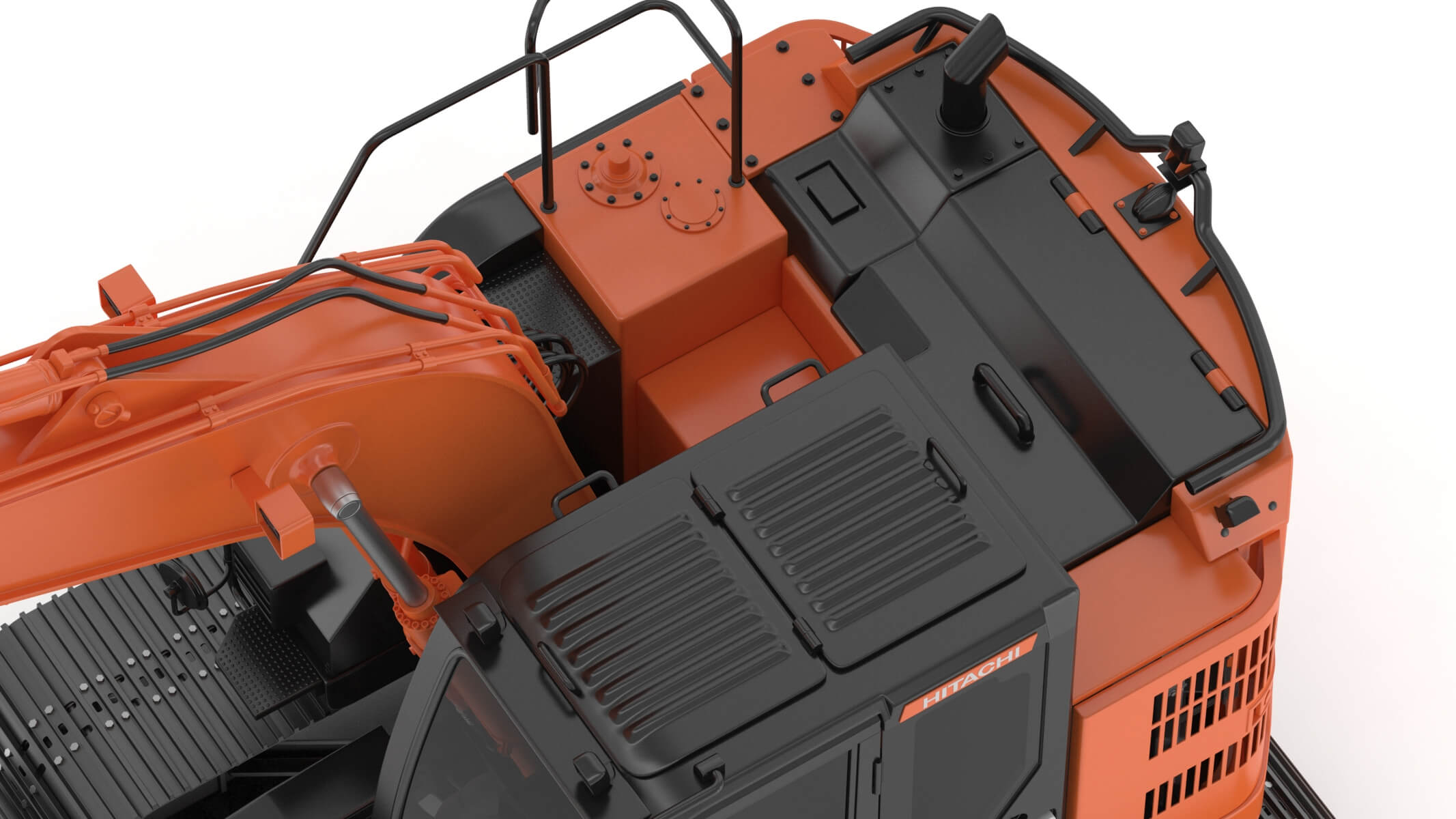 Hitachi ZX135-7 With Custom Arm 3D Model by frezzy