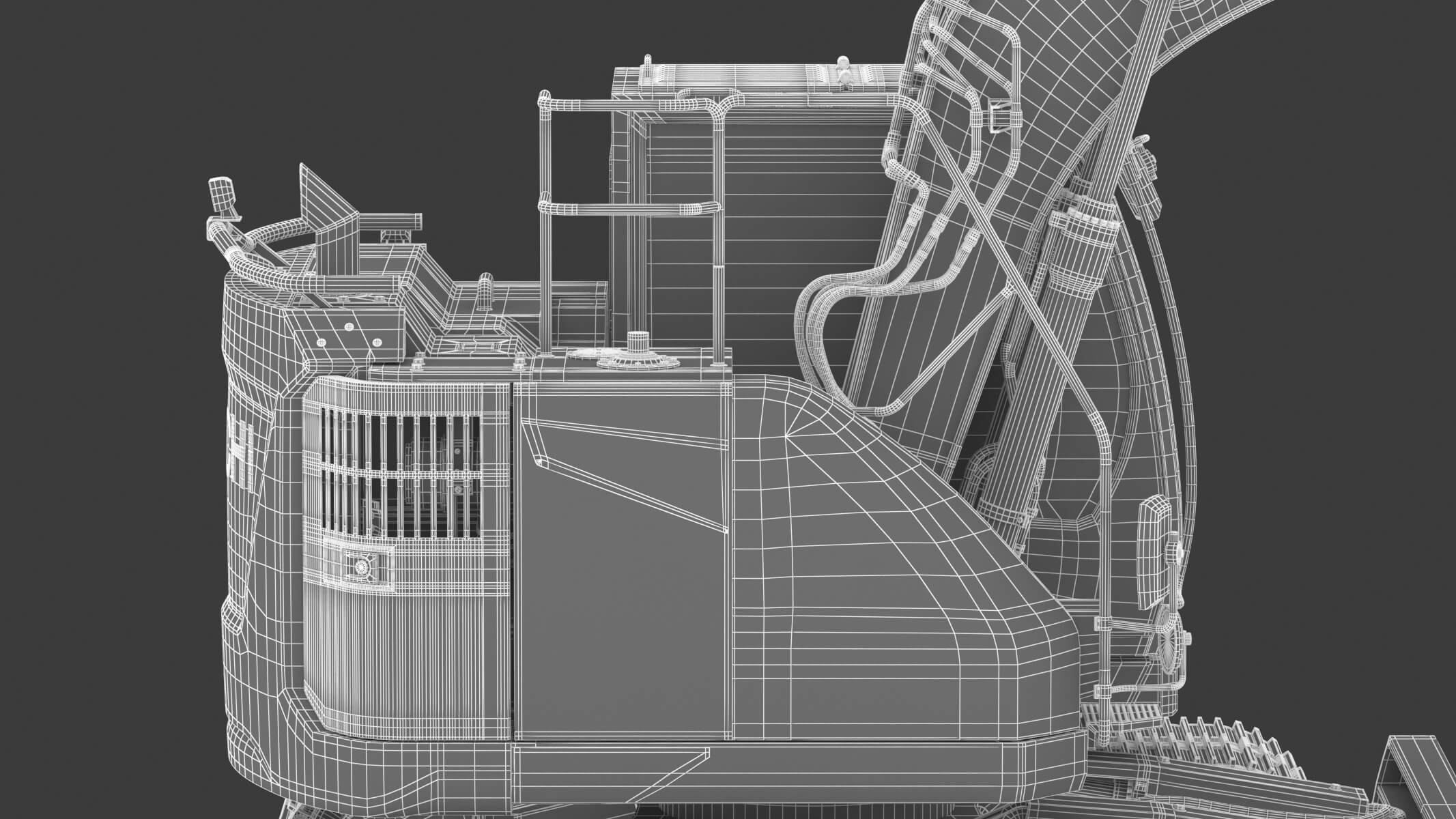 Hitachi ZX135-7 With Custom Arm 3D Model by frezzy